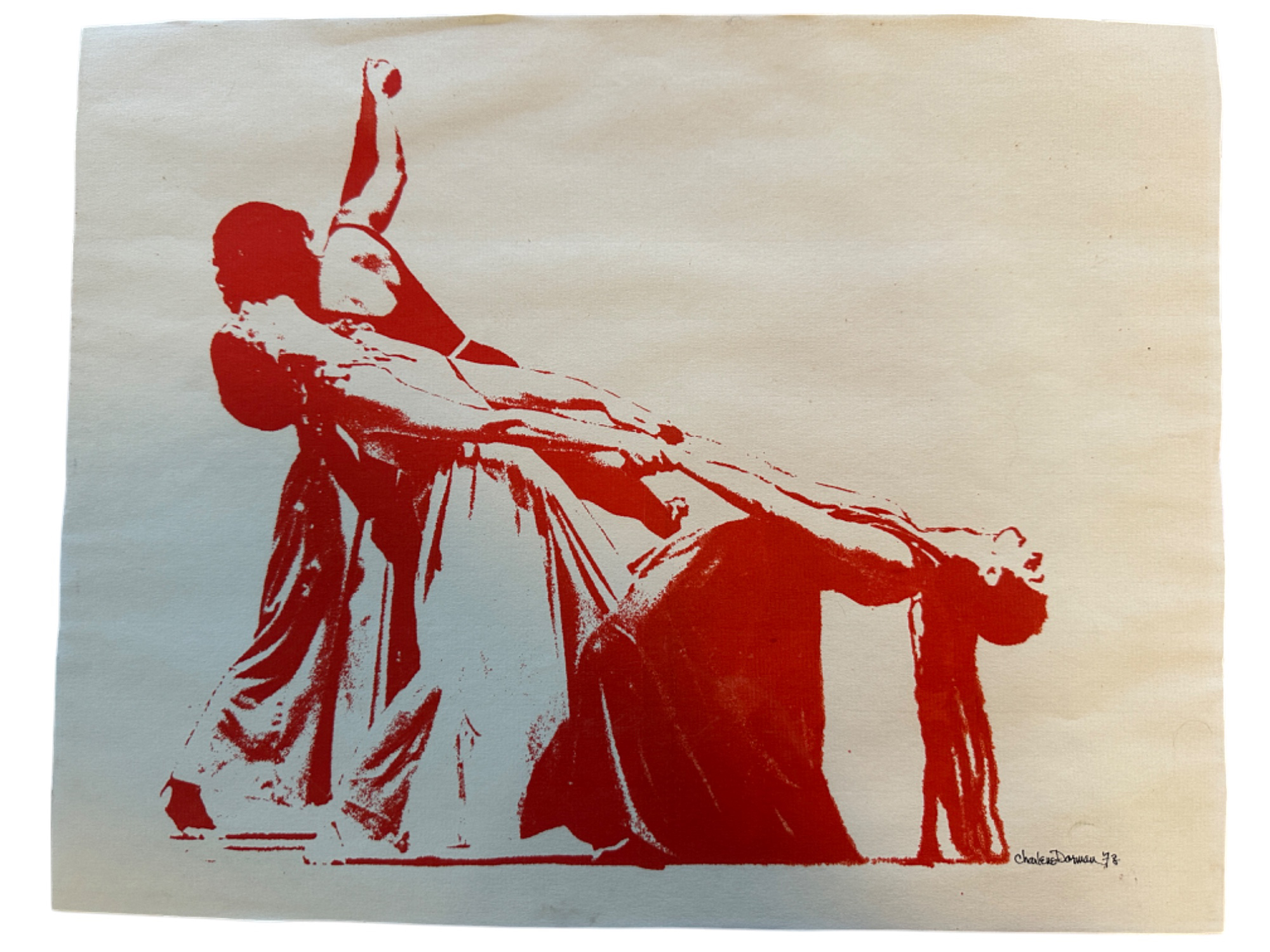 Lot 922SES- 1973 Wood Block Print -le Dernier Tango - 2 Ladies & Man ...