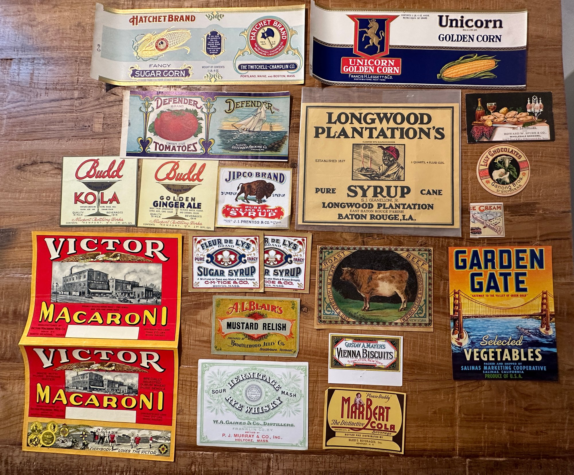 Lot 391 - 1880s - Early 1900s Vintage Crate Box Labels Victor North ...