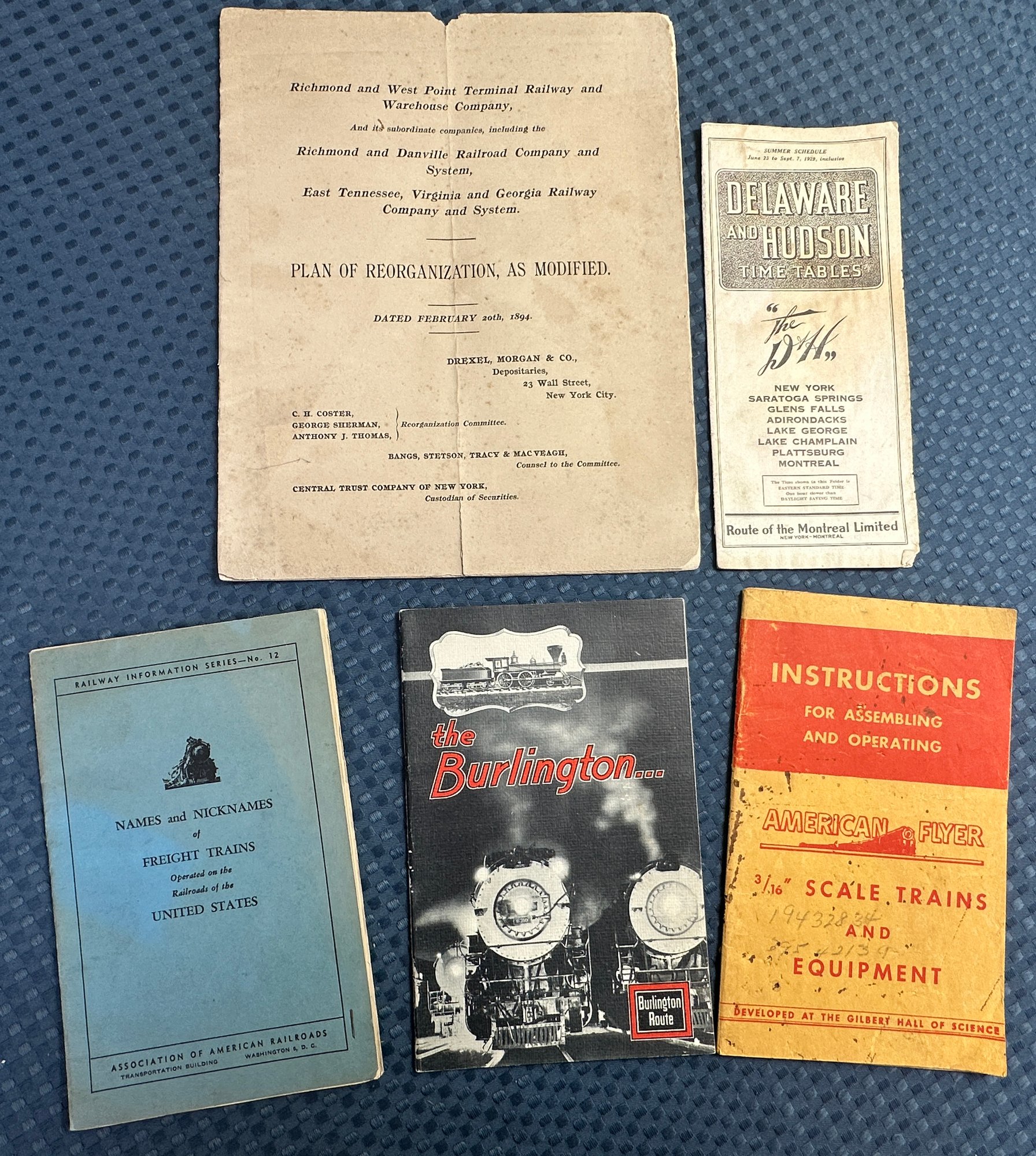 Lot 66 - 1890s Vintage & Antique Assorted Train Ephemera - American ...