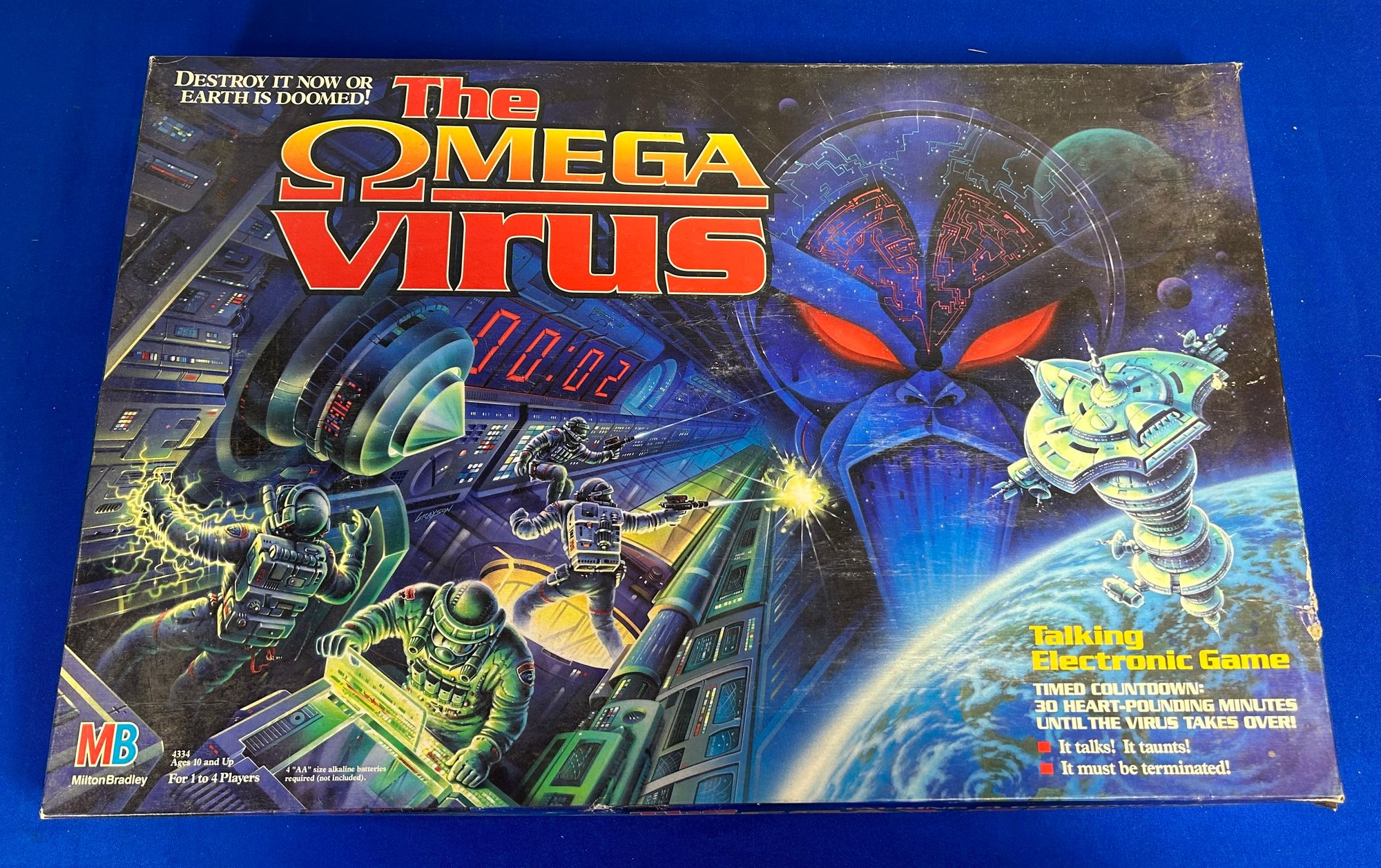 Lot 85- The Omega Virus Electronic Talking Board Game 1992 #12459 ...