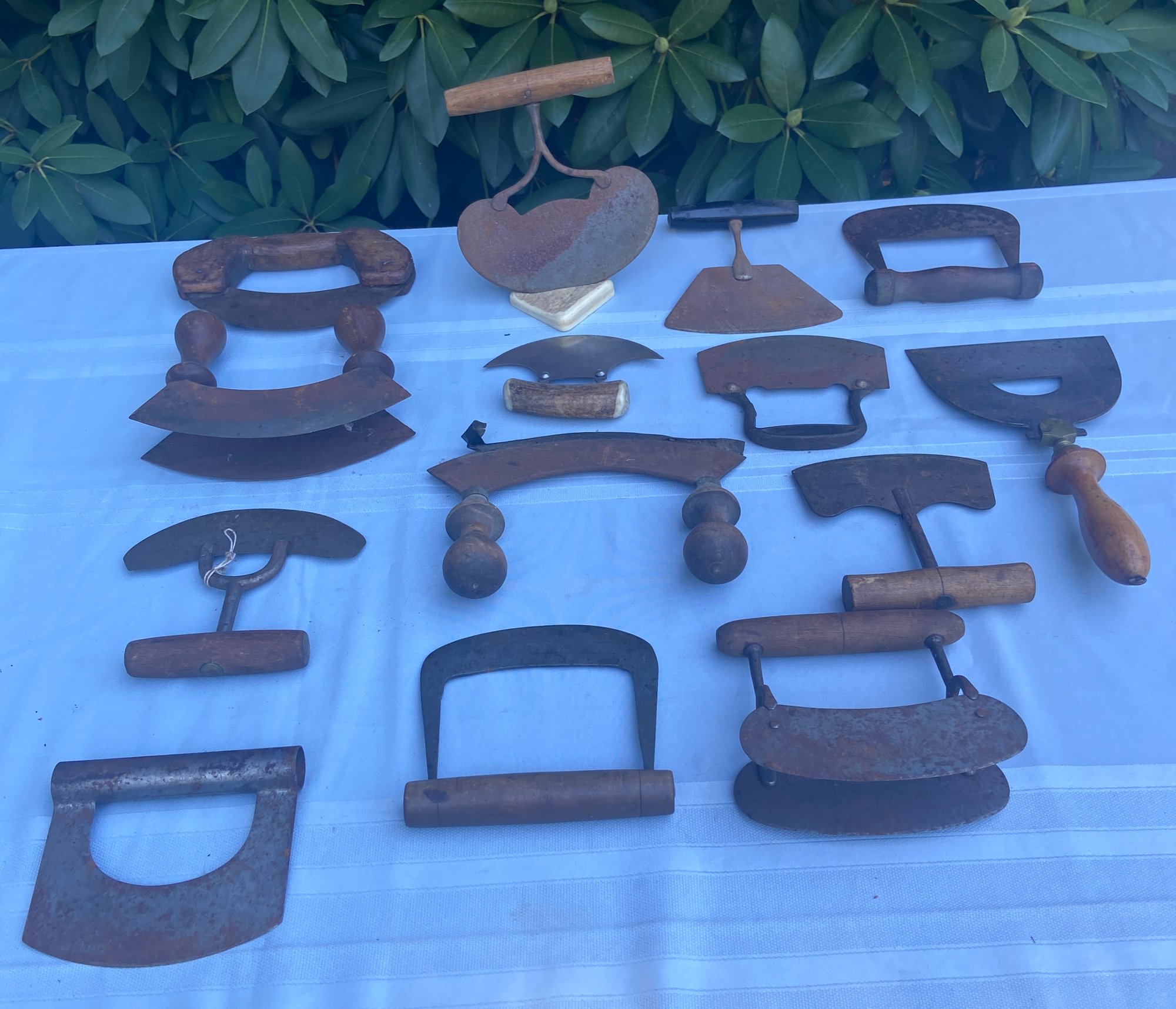 Lot 508 - Primitive Hand Held Food Choppers Metal Gadgets Ironwork ...