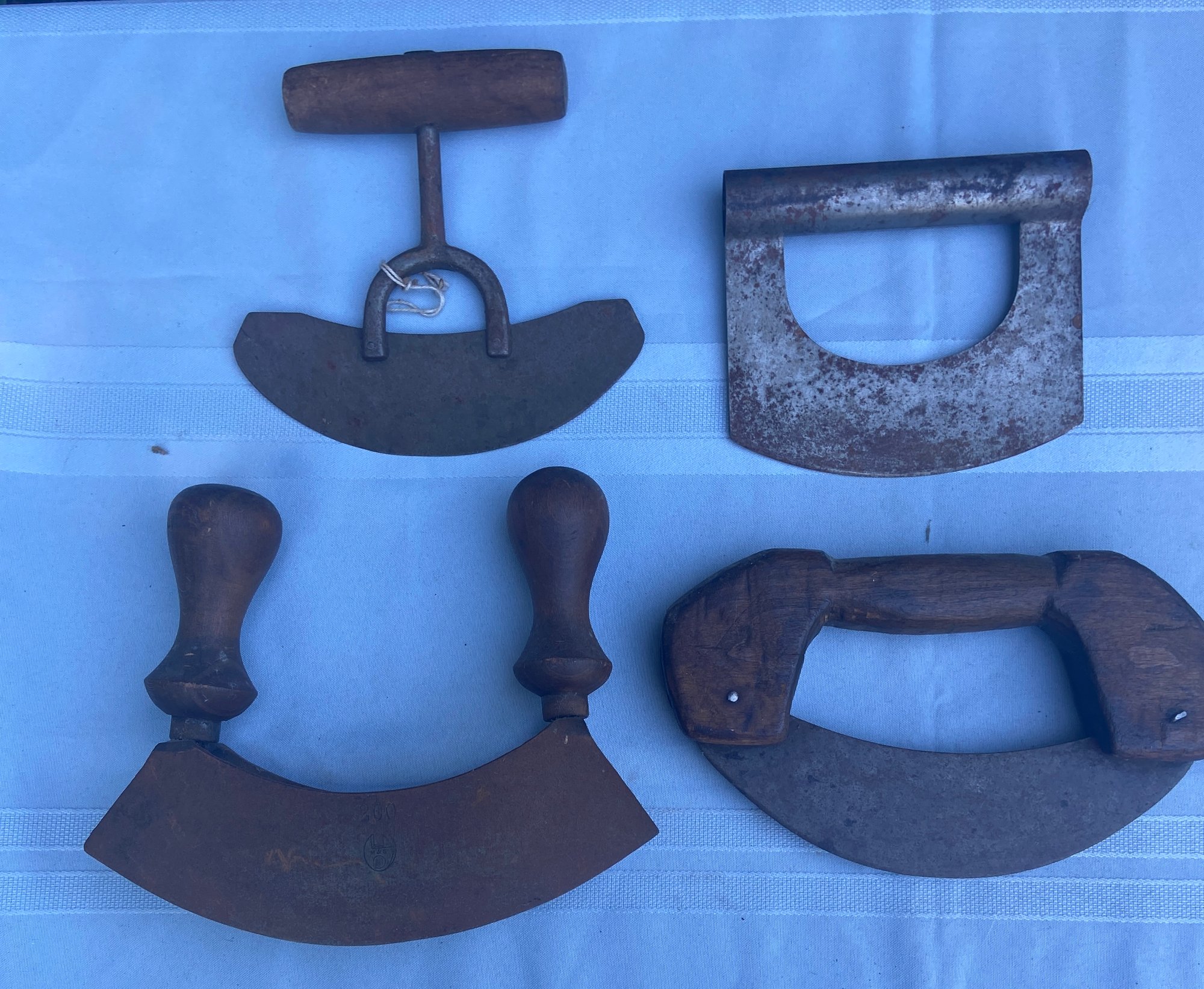 Lot 508 - Primitive Hand Held Food Choppers Metal Gadgets Ironwork ...