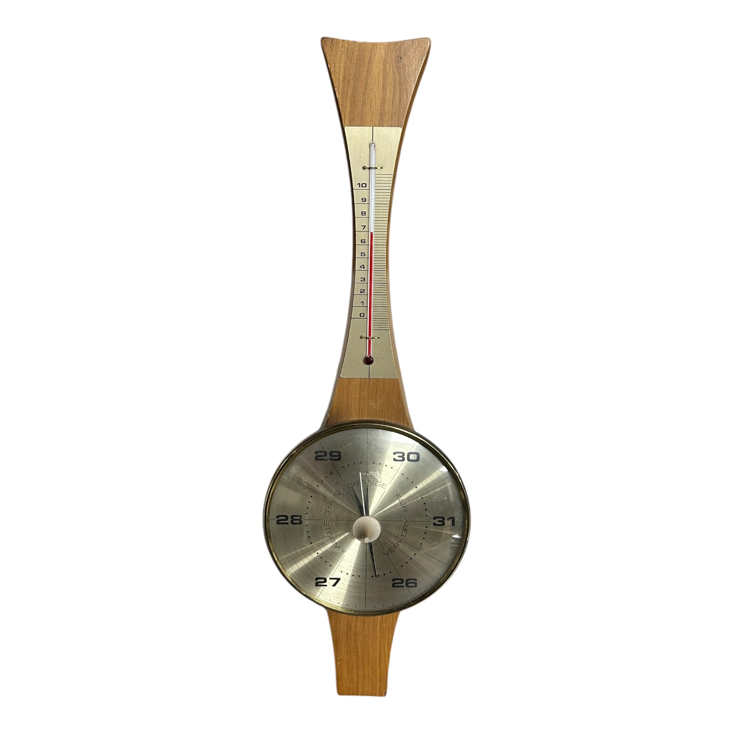 Lot 204KR - MCM Honeywell Barometer Thermometer - Mid Century Modern ...
