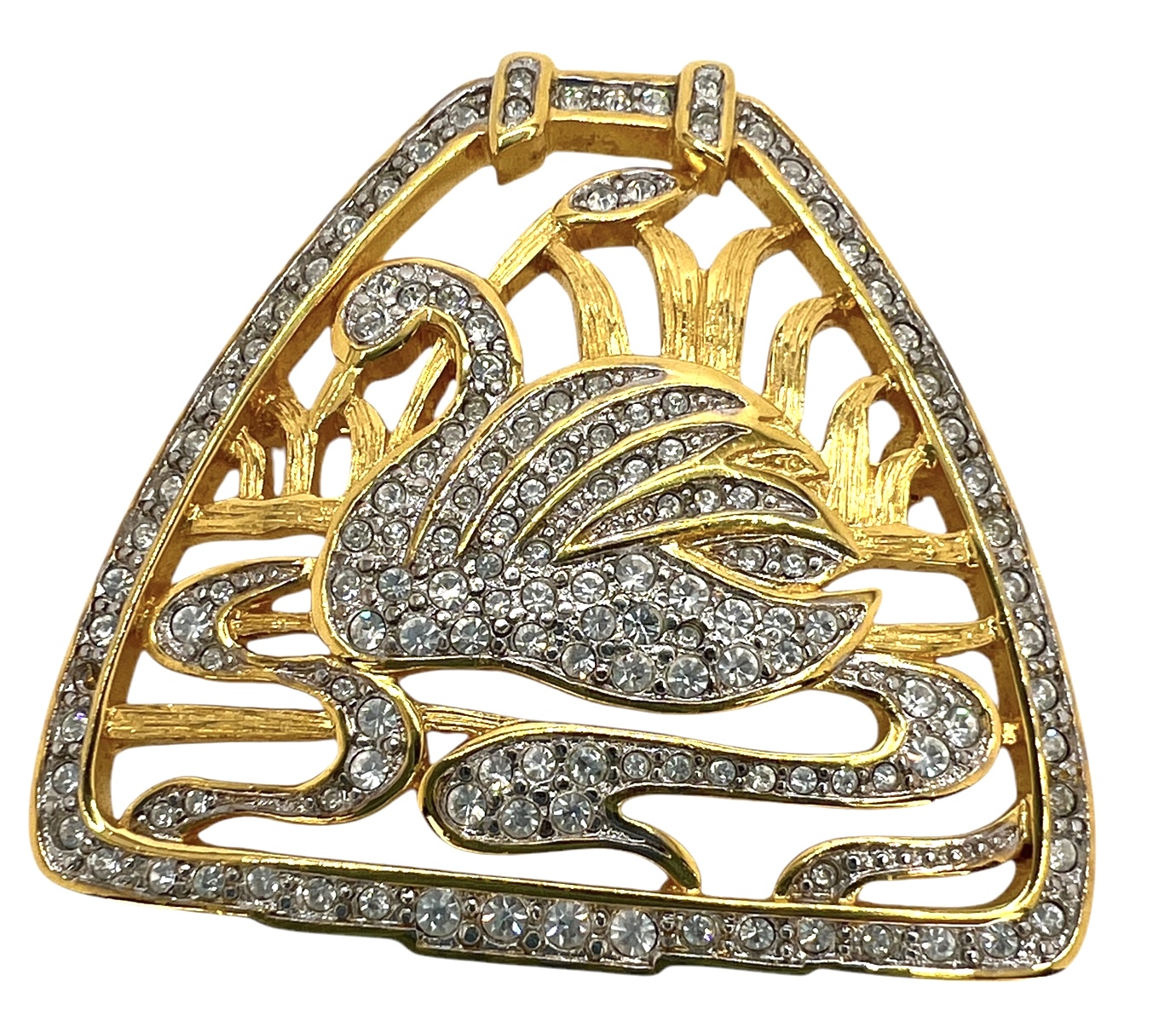 Lot 16DD - Art Deco Brooch Signed Bold Elegance Swan Pin #21293 ...