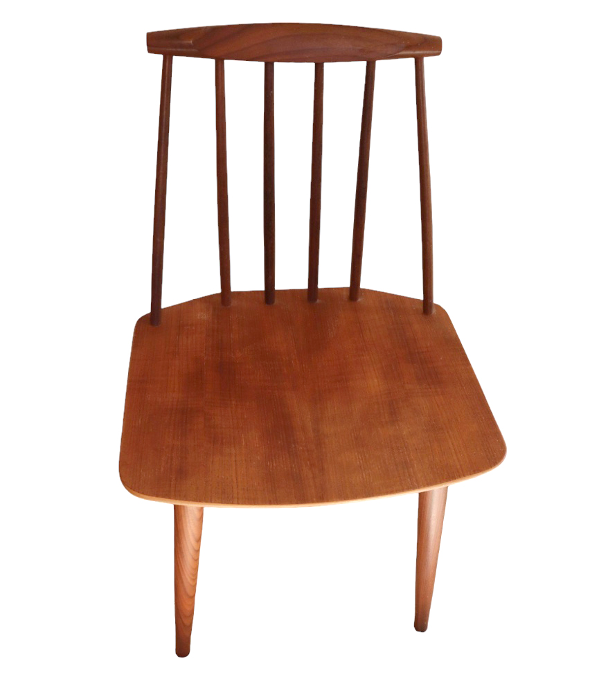 Lot 254- Mid Century - MCM - Teak Spindle Back Chair - Mobler - Made In ...