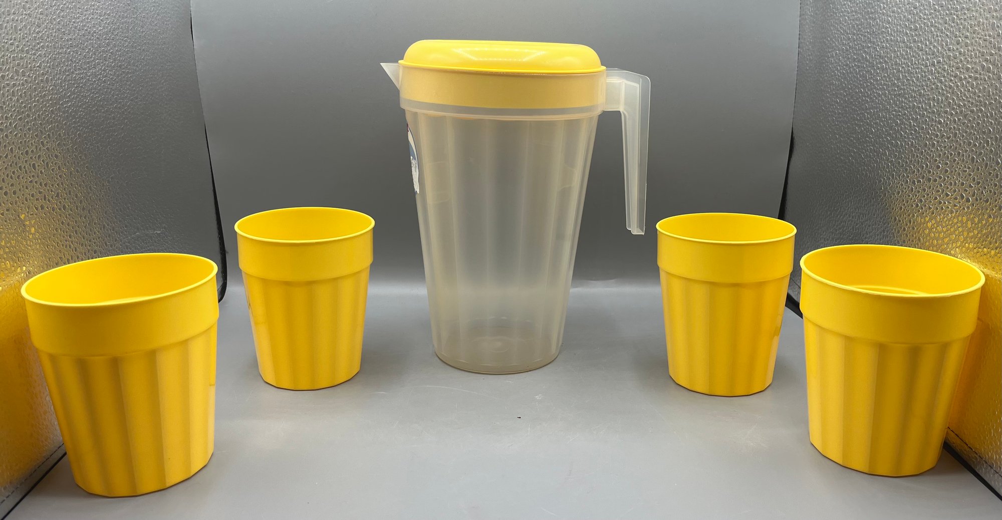 Classique Products Plastic Pitcher & Cup Set - 5 Pieces Total #78210 ...