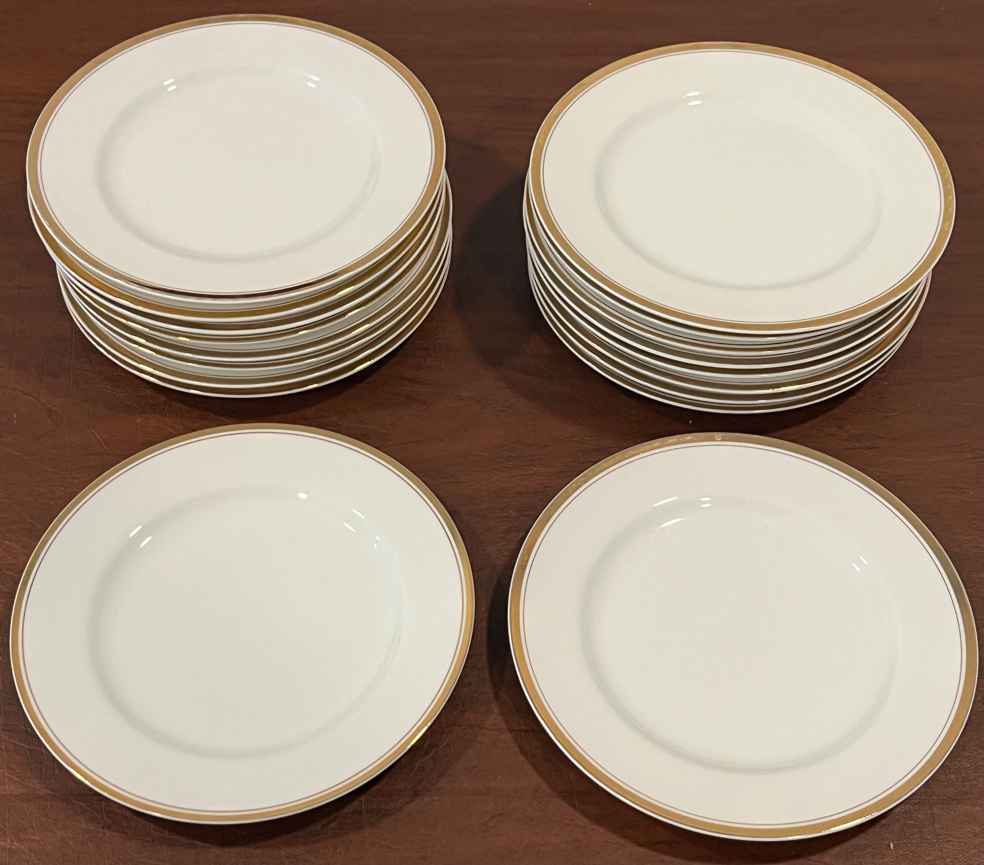 Sheffield Porcelain Fine China "Regency Gold" Plate Set - 18 Total ...