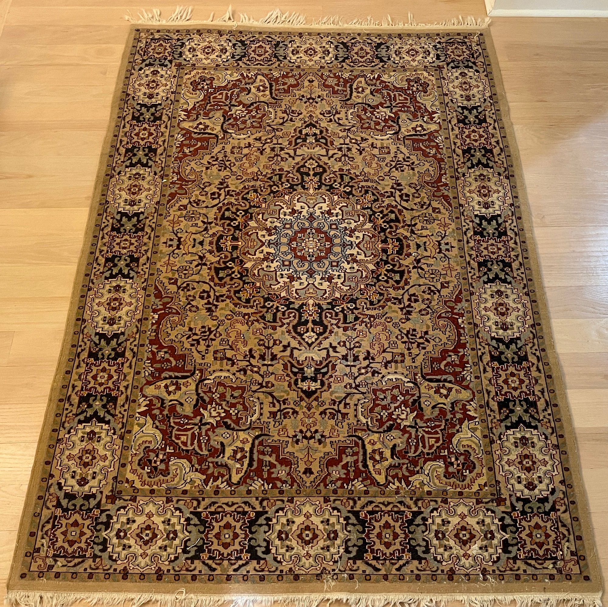 Hand Knotted Middle Eastern Area Rug - 74 INCH X 50 INCH #110193 ...