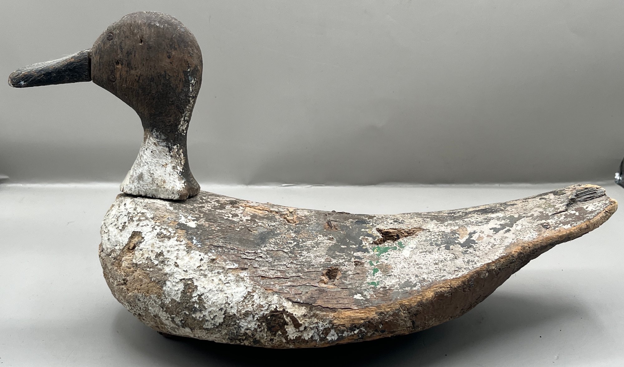 Antique Hand Painted Wooden Duck Decoy #110912 | Auctionninja.com