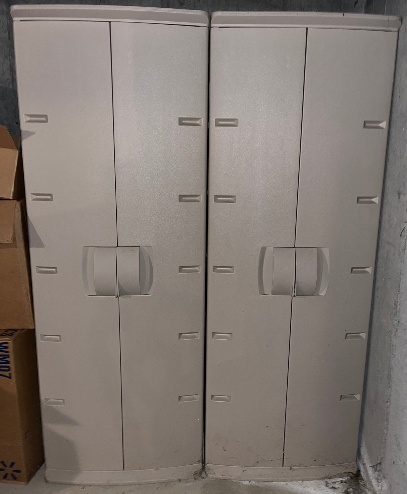 Rubbermaid 5-shelf Storage Cabinets - 2 Total #113144 | Auctionninja.com