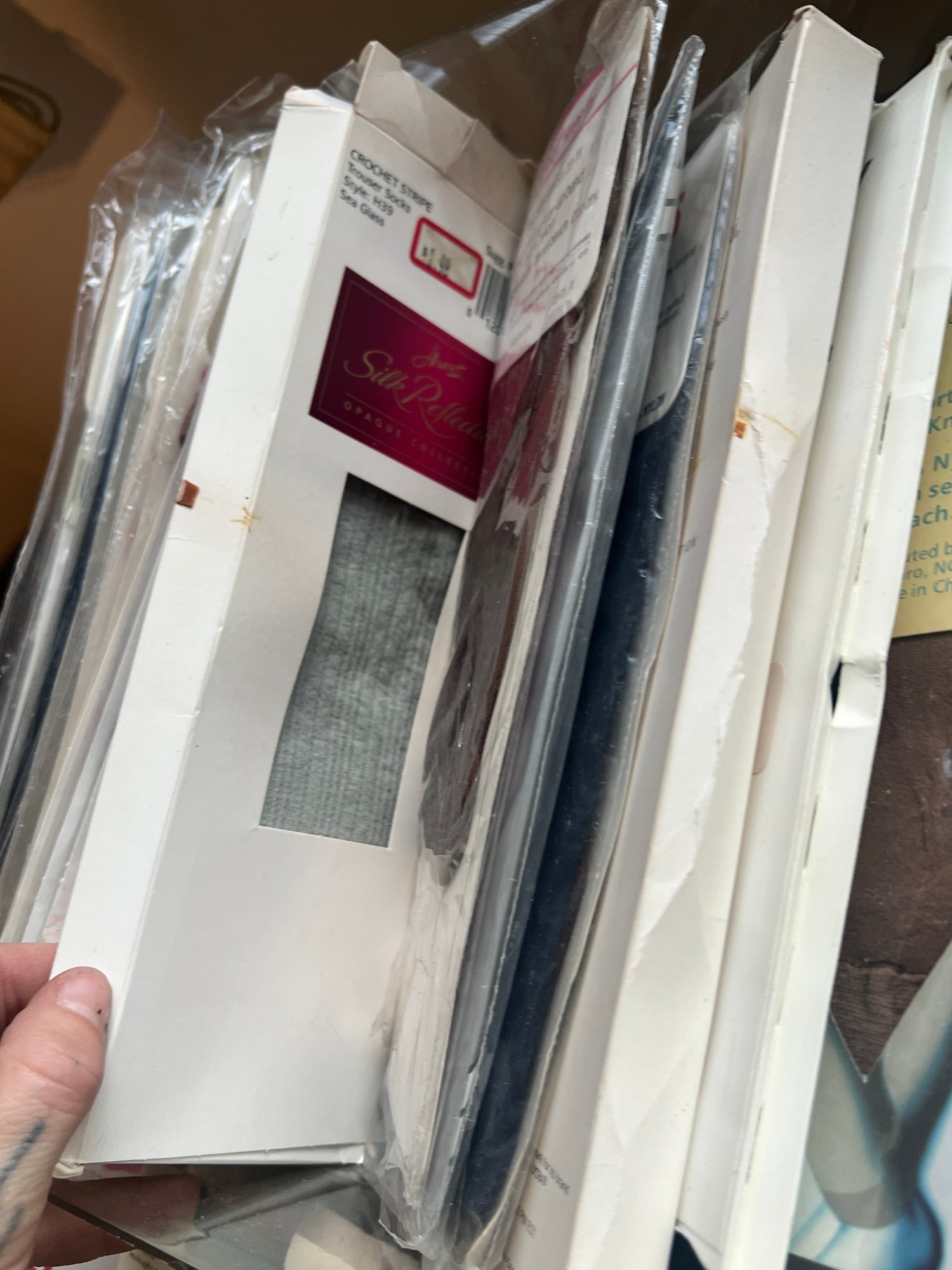 Collection Of Vintage Hosiery And Socks, Including West Nine And Basic ...