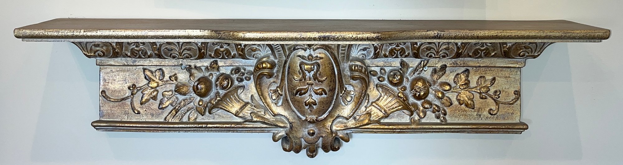 Gold-tone Floating Wall Shelf #115725 | Auctionninja.com