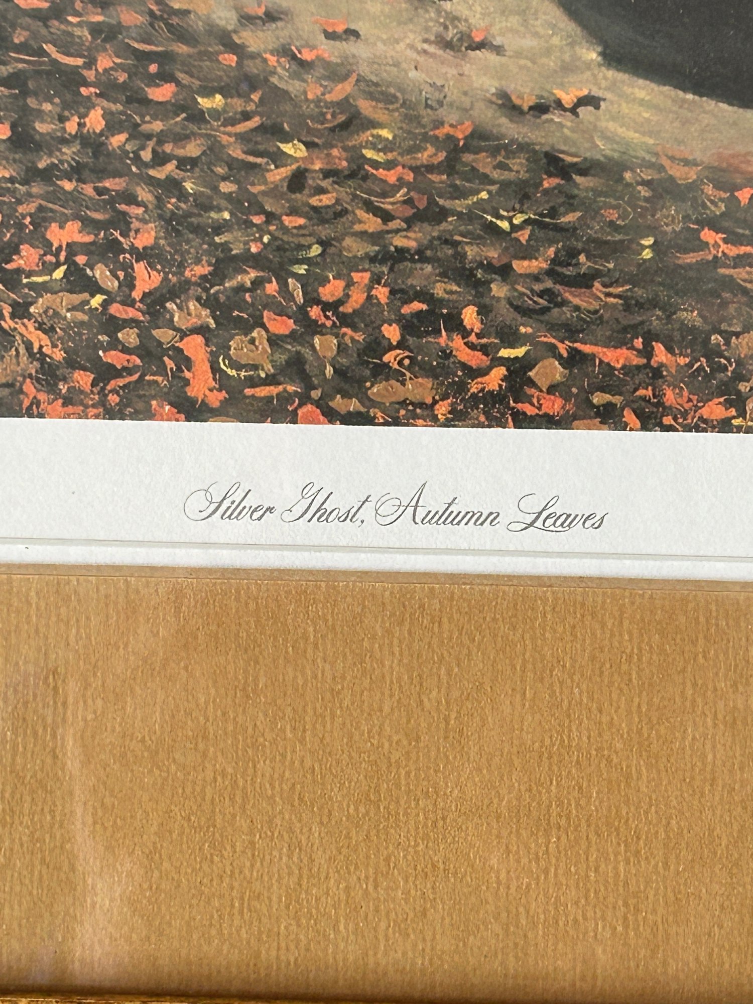 Limited Edition Framed Print Titled "Silver Ghost, Autumn Leaves" By ...