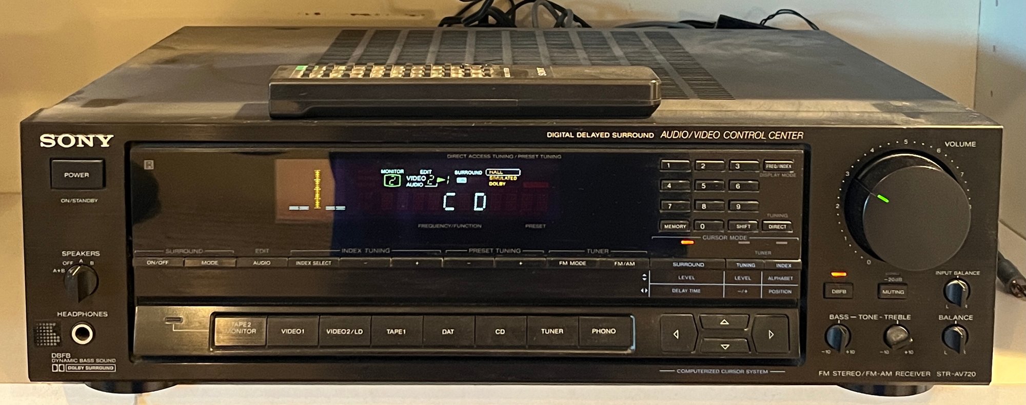 Sony FM Stereo / AM/FM Receiver - Remote Included- Model STR-AV720 ...
