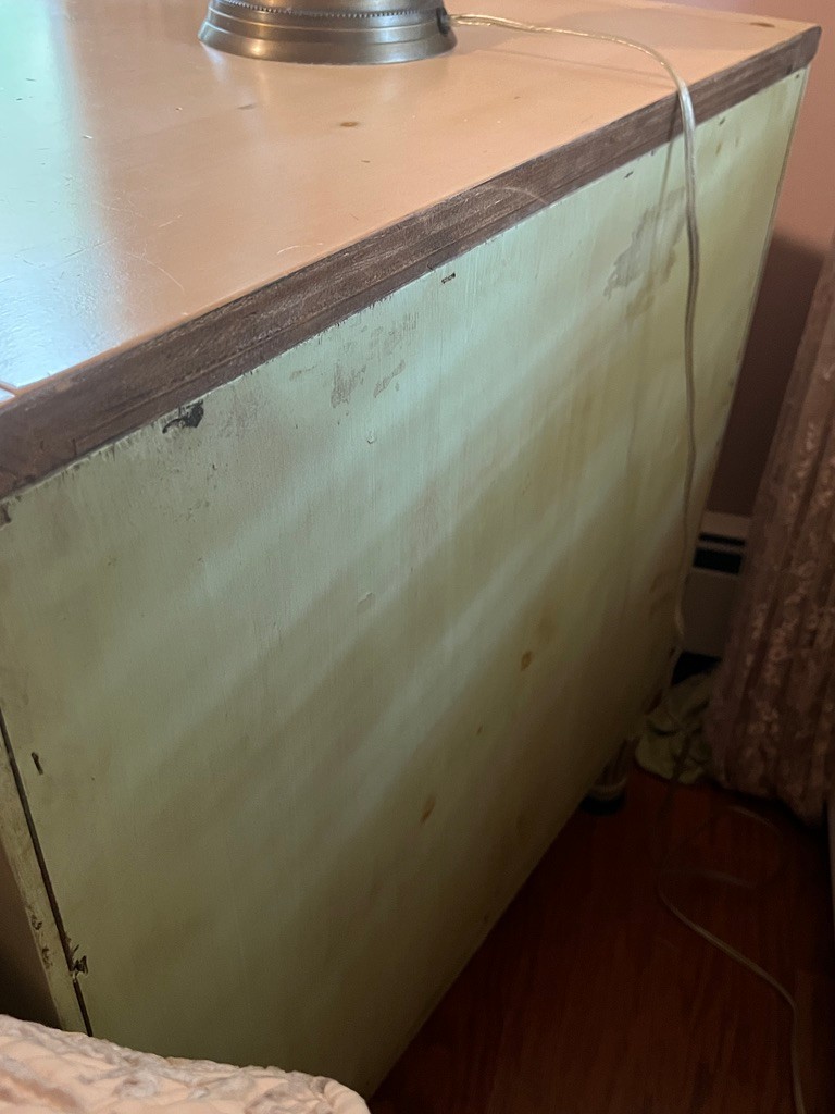 Farm-house Style Night Stand Featuring Single Top Drawer With A Central ...