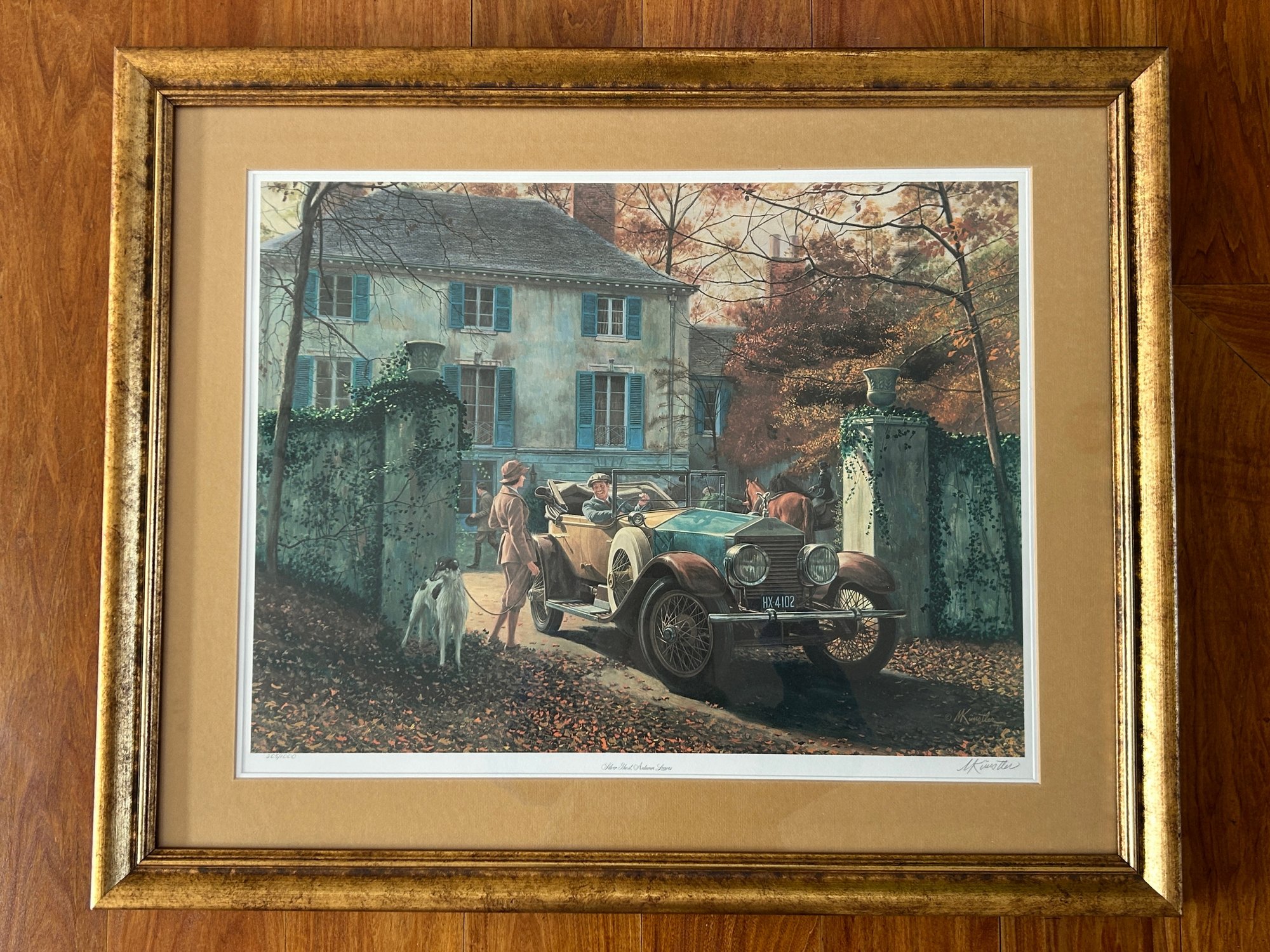 Limited Edition Framed Print Titled "Silver Ghost, Autumn Leaves" By ...