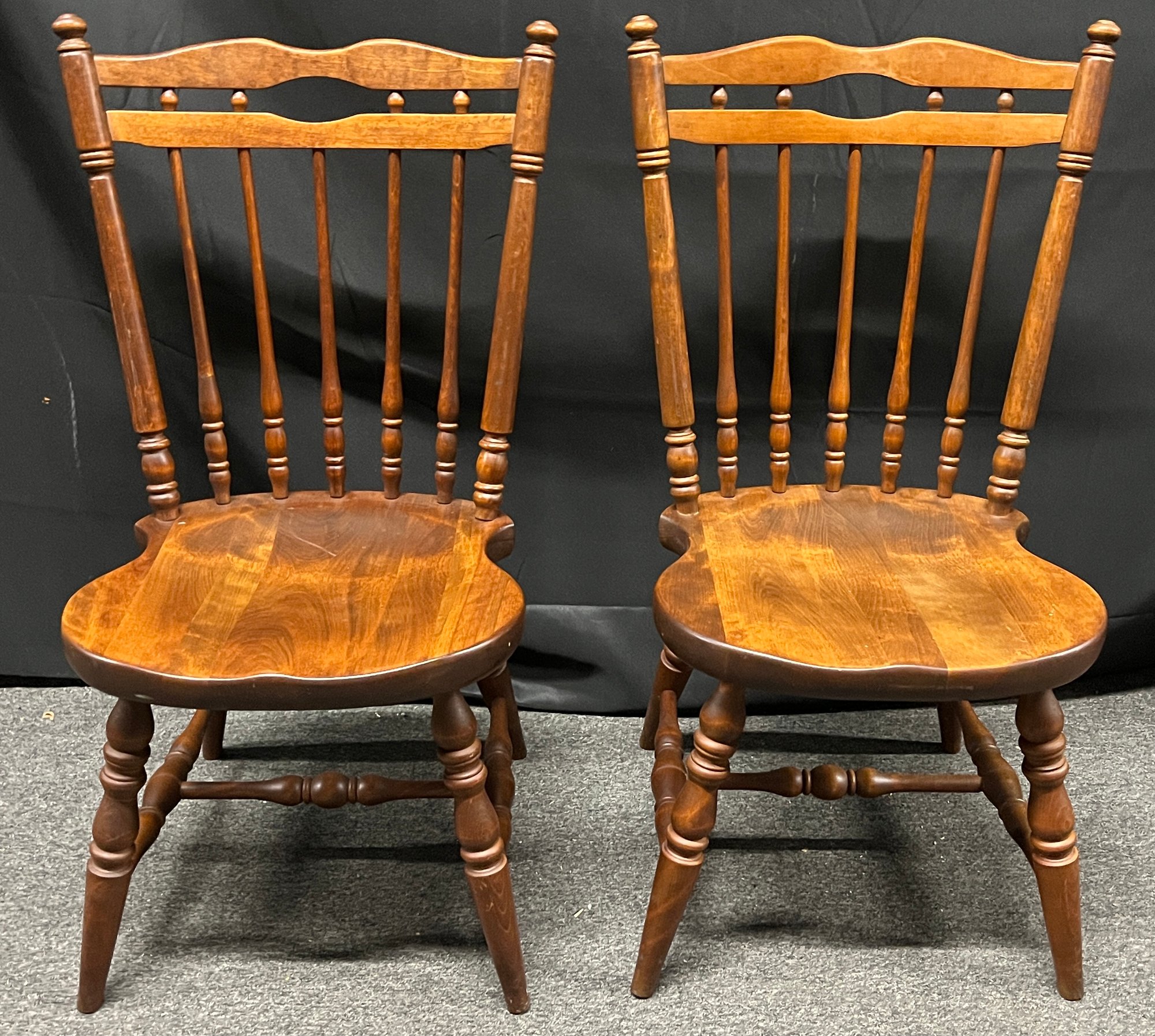 Nichols & Stone Co. Solid Wood Chairs - 2 Total #112137 | Auctionninja.com