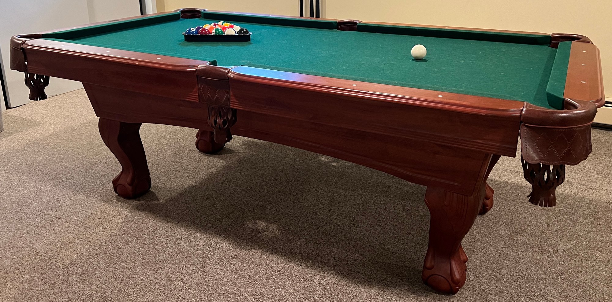 Sportcraft Pool Table With Billard Ball Set #113490 | Auctionninja.com