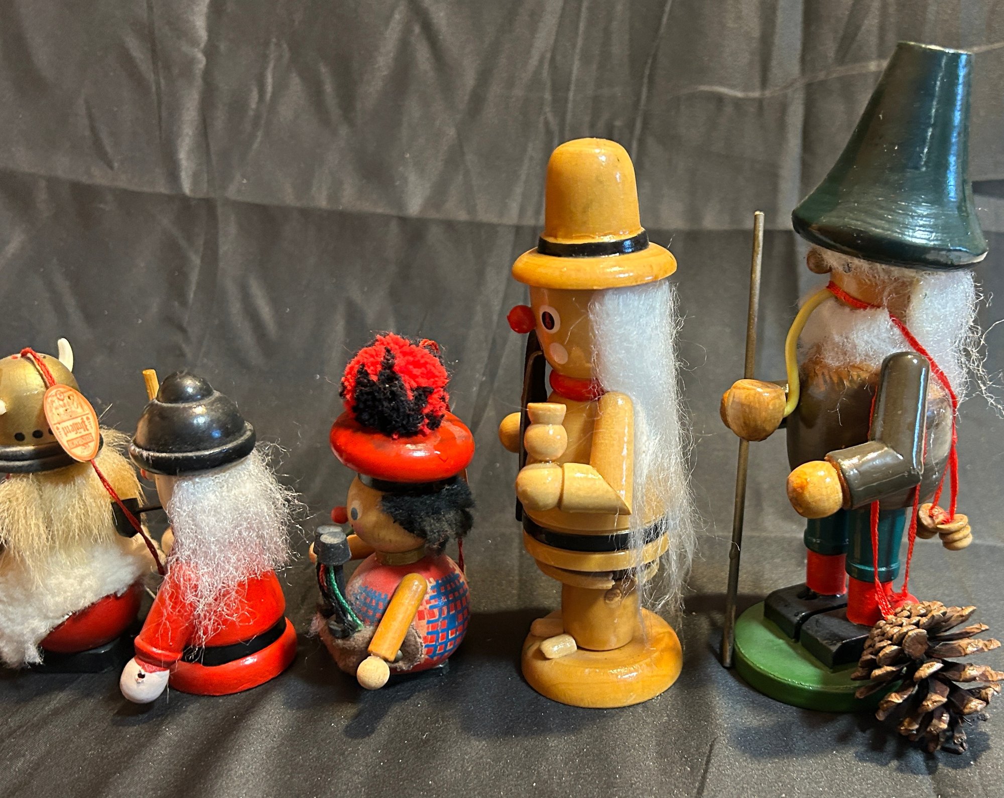 Traditional German Wooden Nutcrackers And Incense Smokers - 10pcs ...