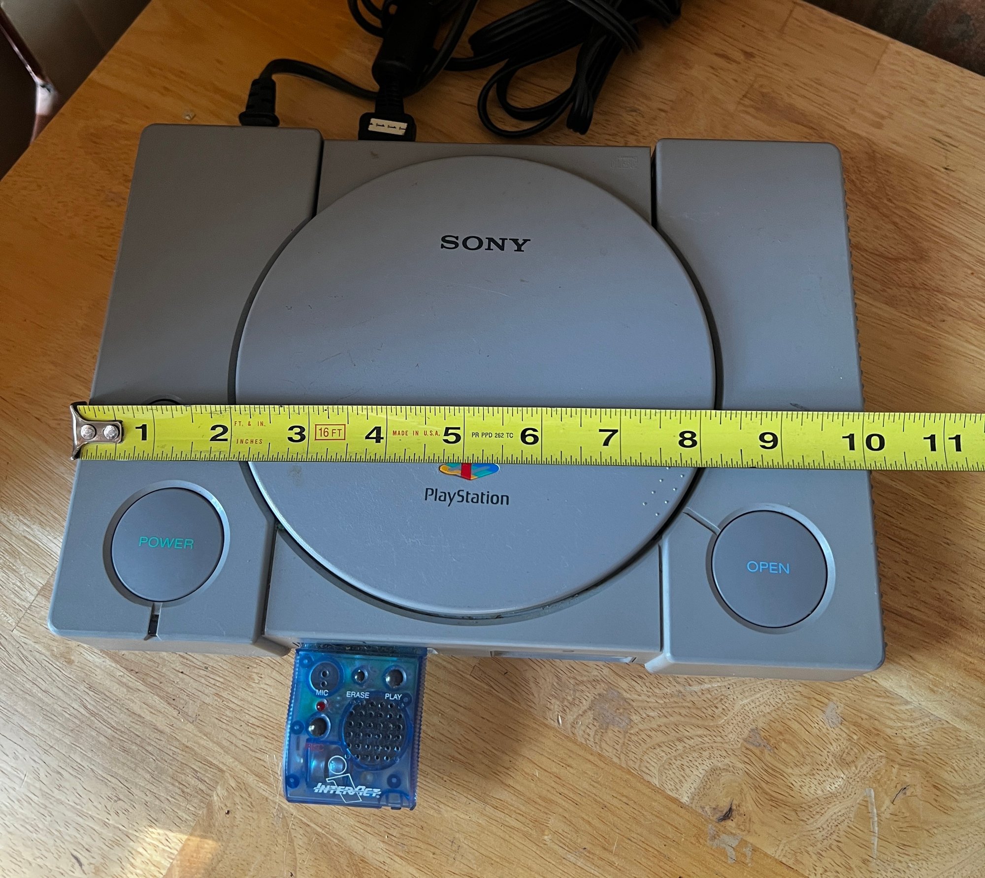 Sony PlayStation SCPH-9001, Sony Analog Controller SCPH-1200, Interact Memory Card With Games ...