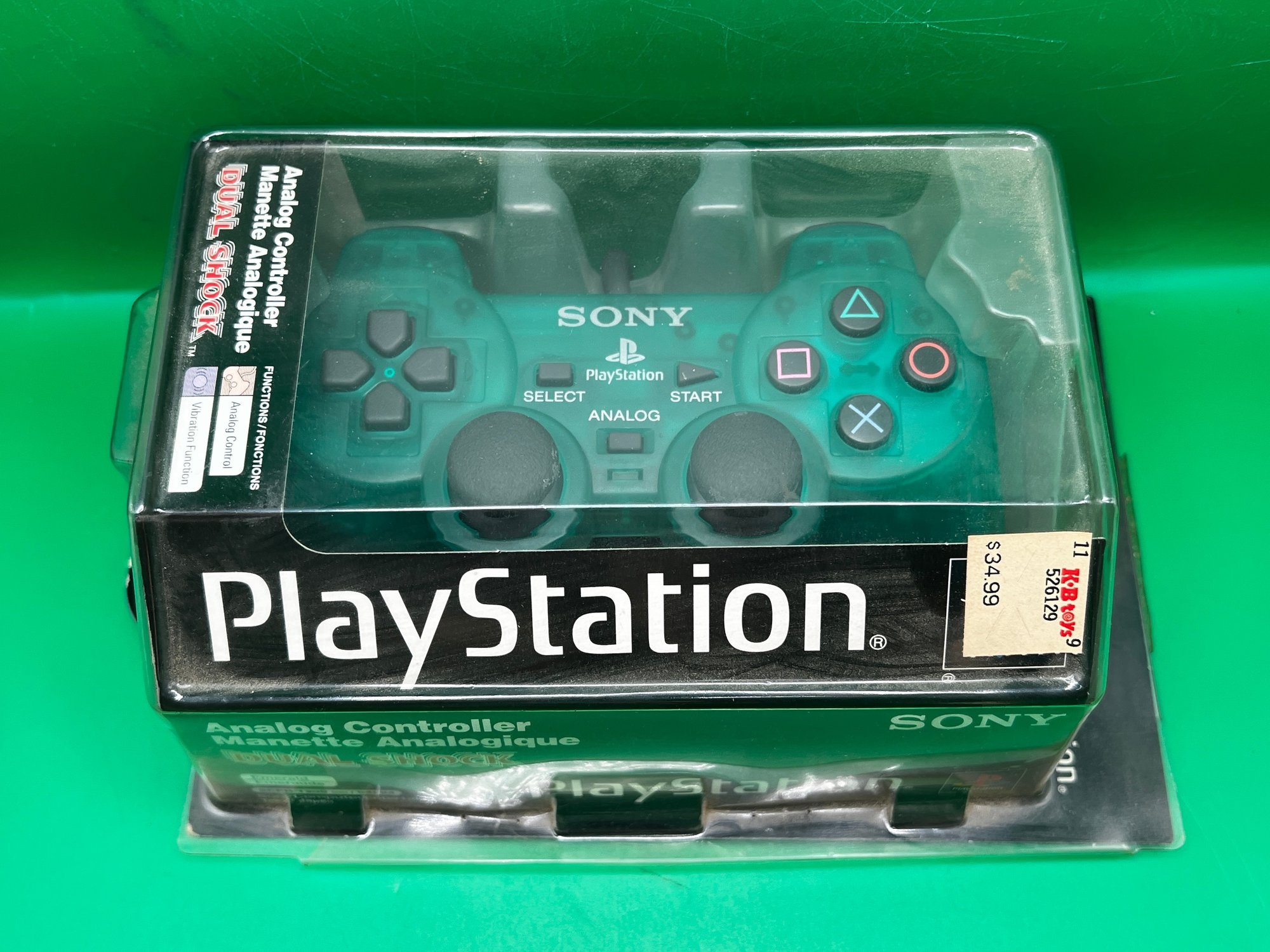 Sony PlayStation Green Analog Controller Dual Shock SCPH-1200 #141540 ...