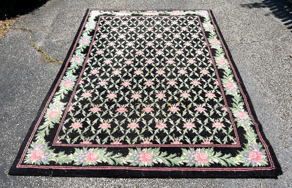 Axminster Carpet Rose Garden Area Rug 5ft 7inches X 7ft 10inches ...
