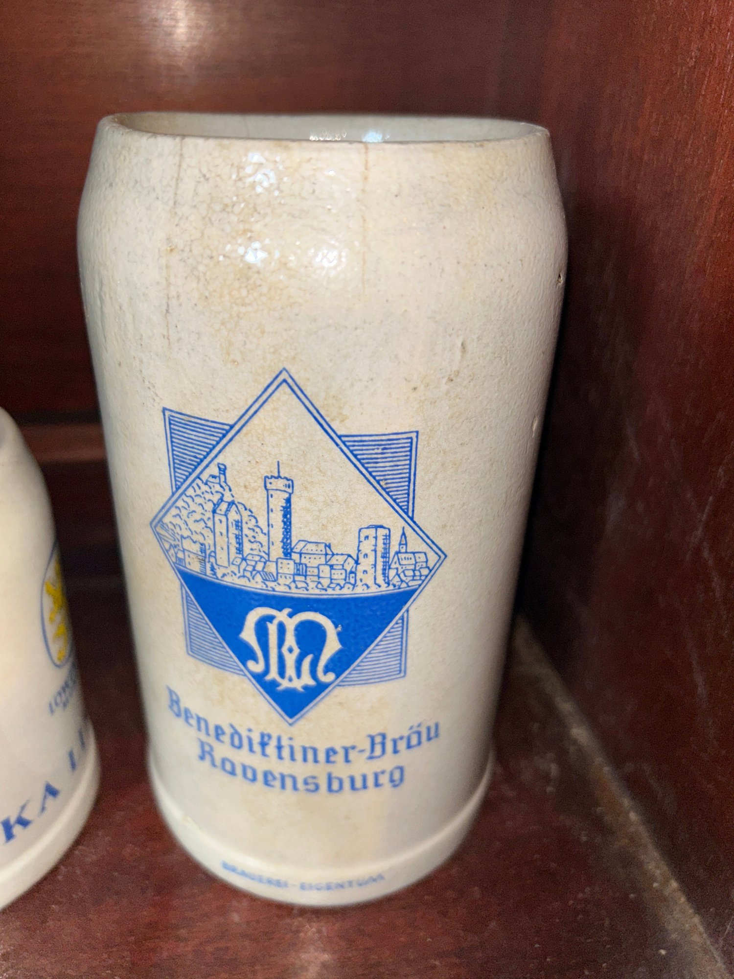 "MV. Bavaria Maiden Voyage" Beer Stien & "Benediktiner-Bru Ravensburg ...