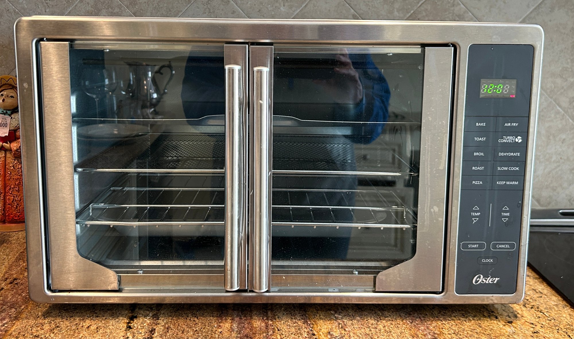 Oster Digital French Door Air Fry Countertop Oven With 10 Function ...