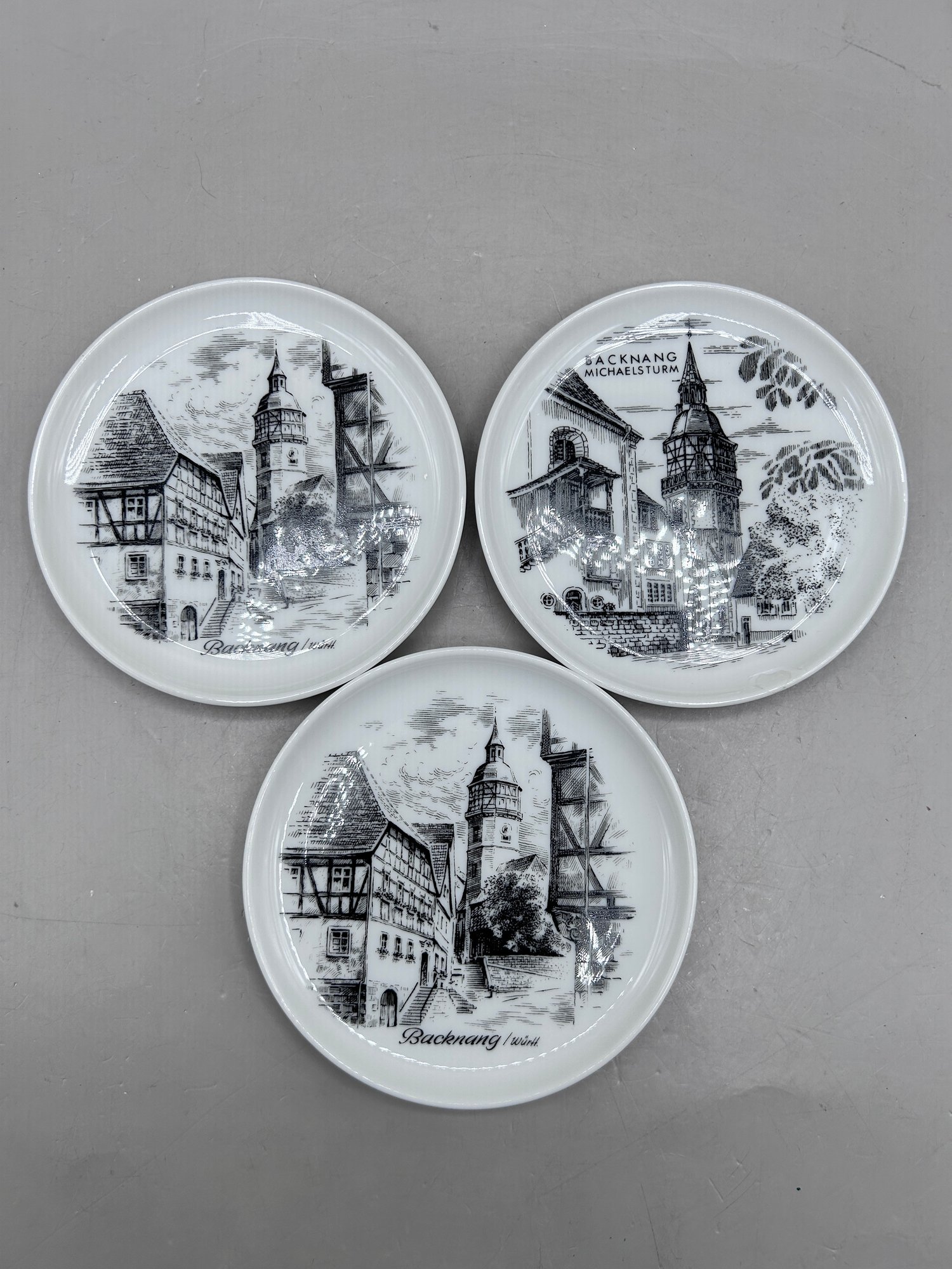 Vintage Kaiser Germany-Rothenburg Collector Plates - 3 Piece Lot ...