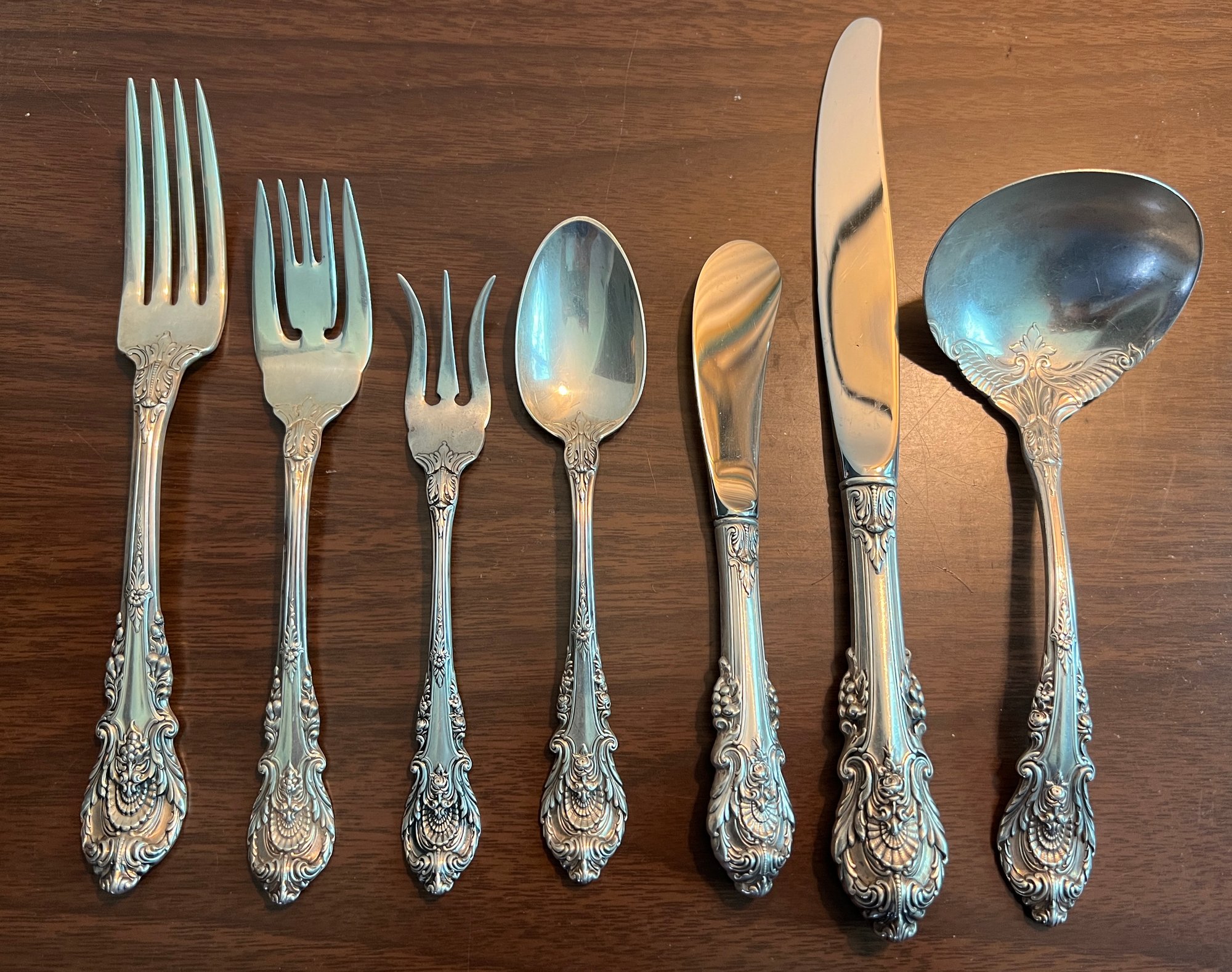 Sir Christopher By Wallace Sterling Silver Flatware - 31 Pieces #108198 ...