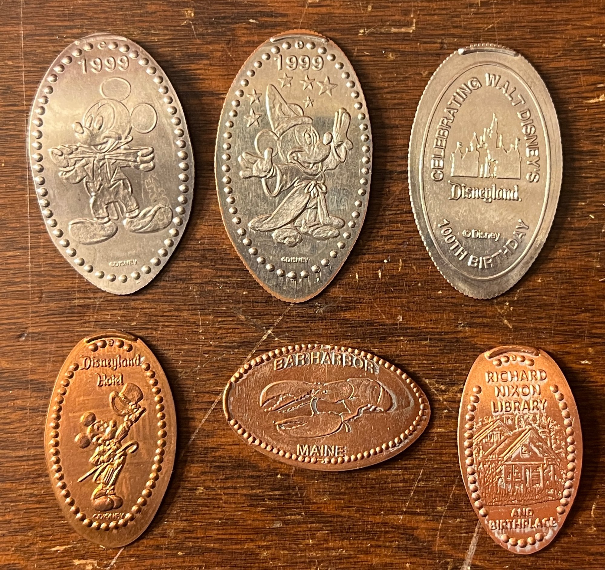 Vintage Pressed Coins - 6 Pieces #116805 | Auctionninja.com