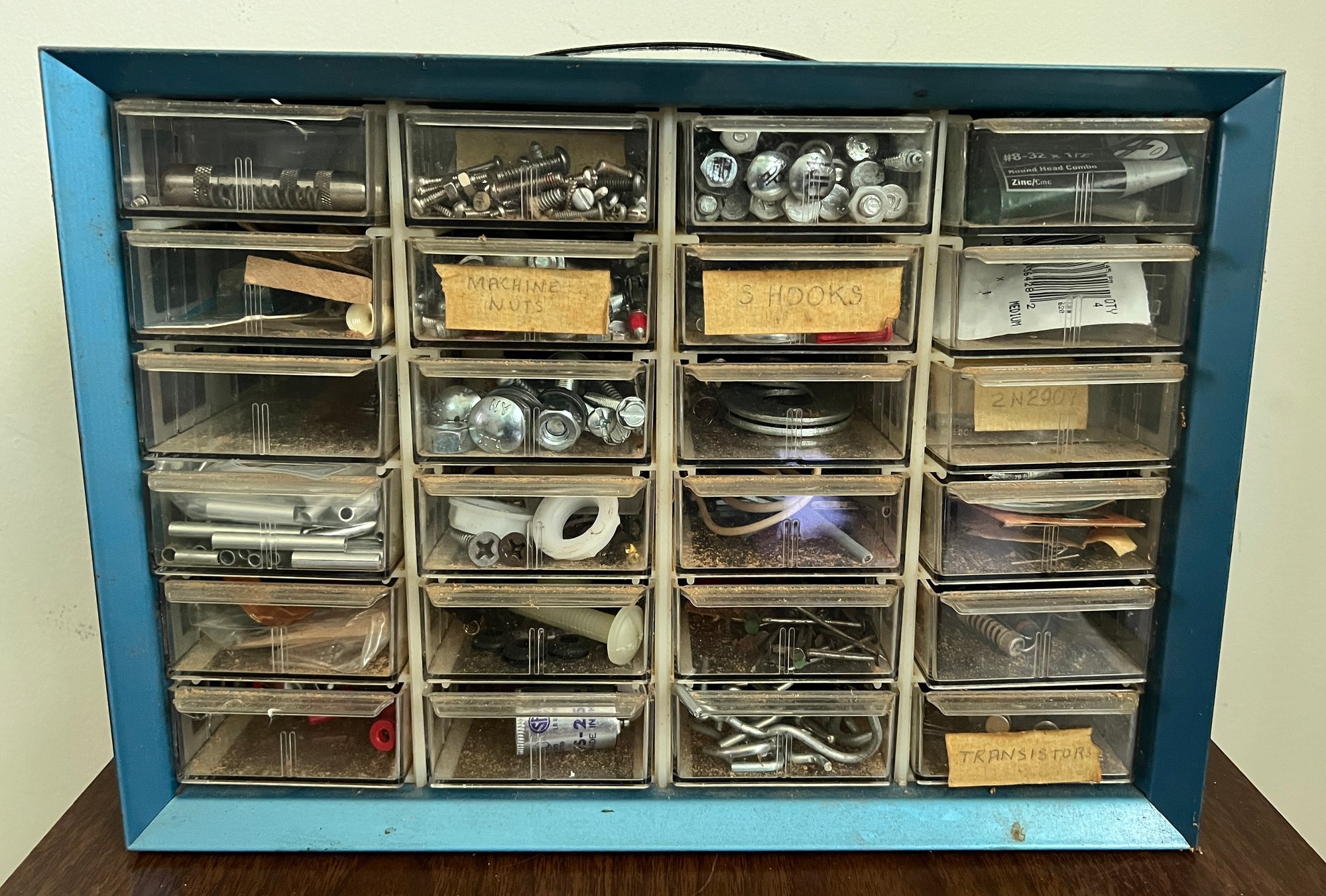 Blue Steel Case With Assorted Nuts, Bolts & Screws Lot #108493 ...