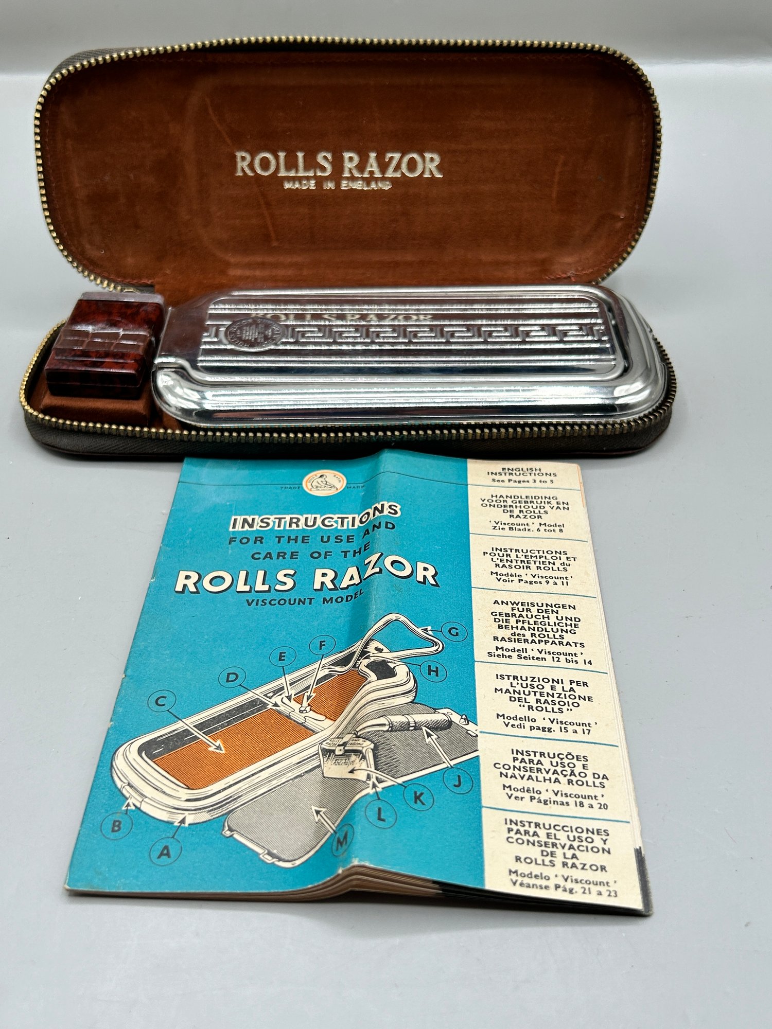 Rolls Razor In Original Case With Instruction Manual #108607 ...