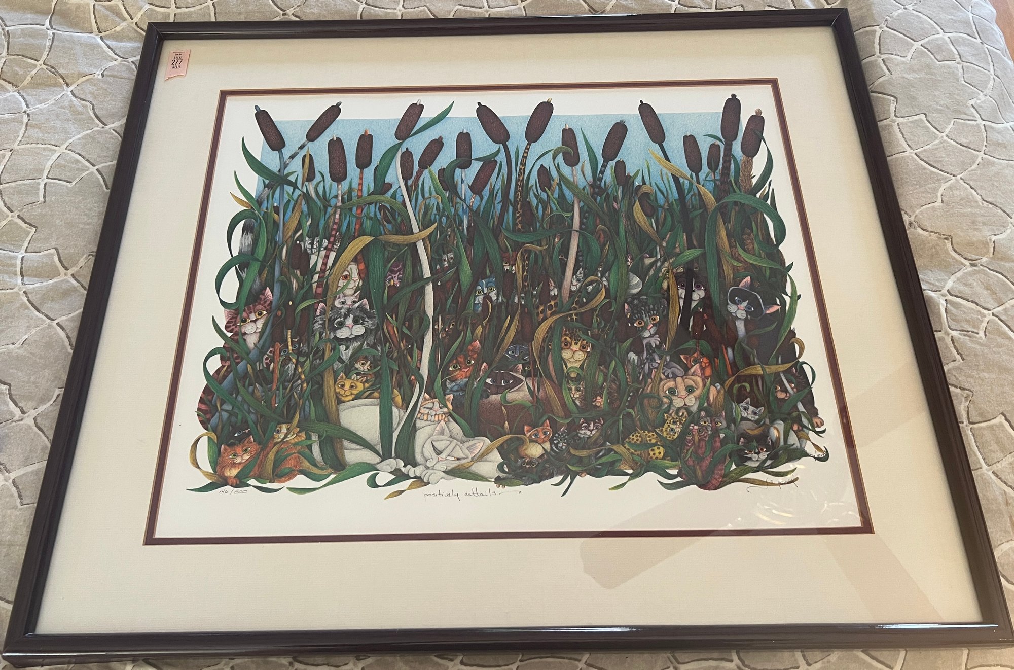 J.S. Perry 'positively Cattails' Framed Lithograph With COA #115486 ...
