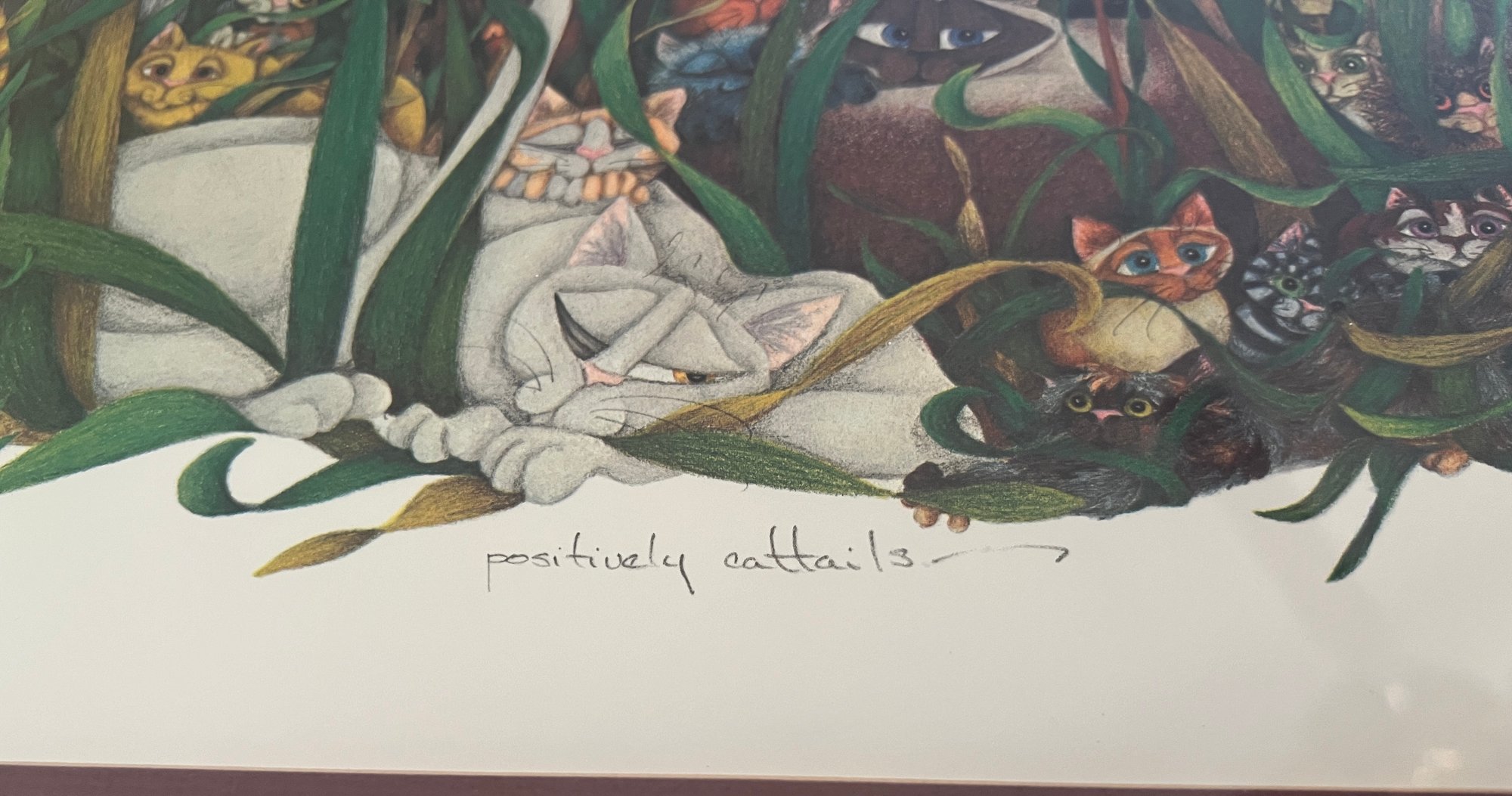 J.S. Perry 'positively Cattails' Framed Lithograph With COA #115486 ...