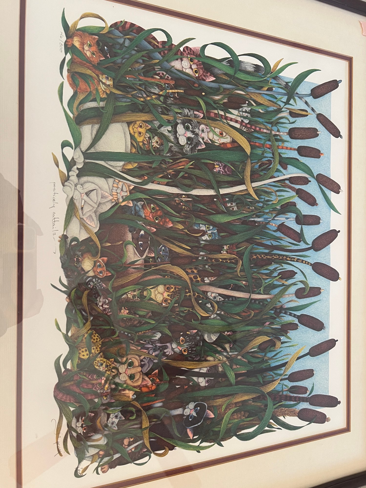 J.S. Perry 'positively Cattails' Framed Lithograph With COA #115486 ...