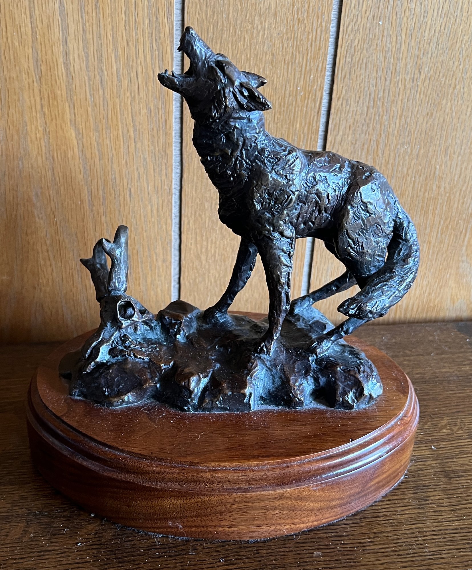 Lowell Davis Night Cry Bronze Sculpture #113811 | Auctionninja.com