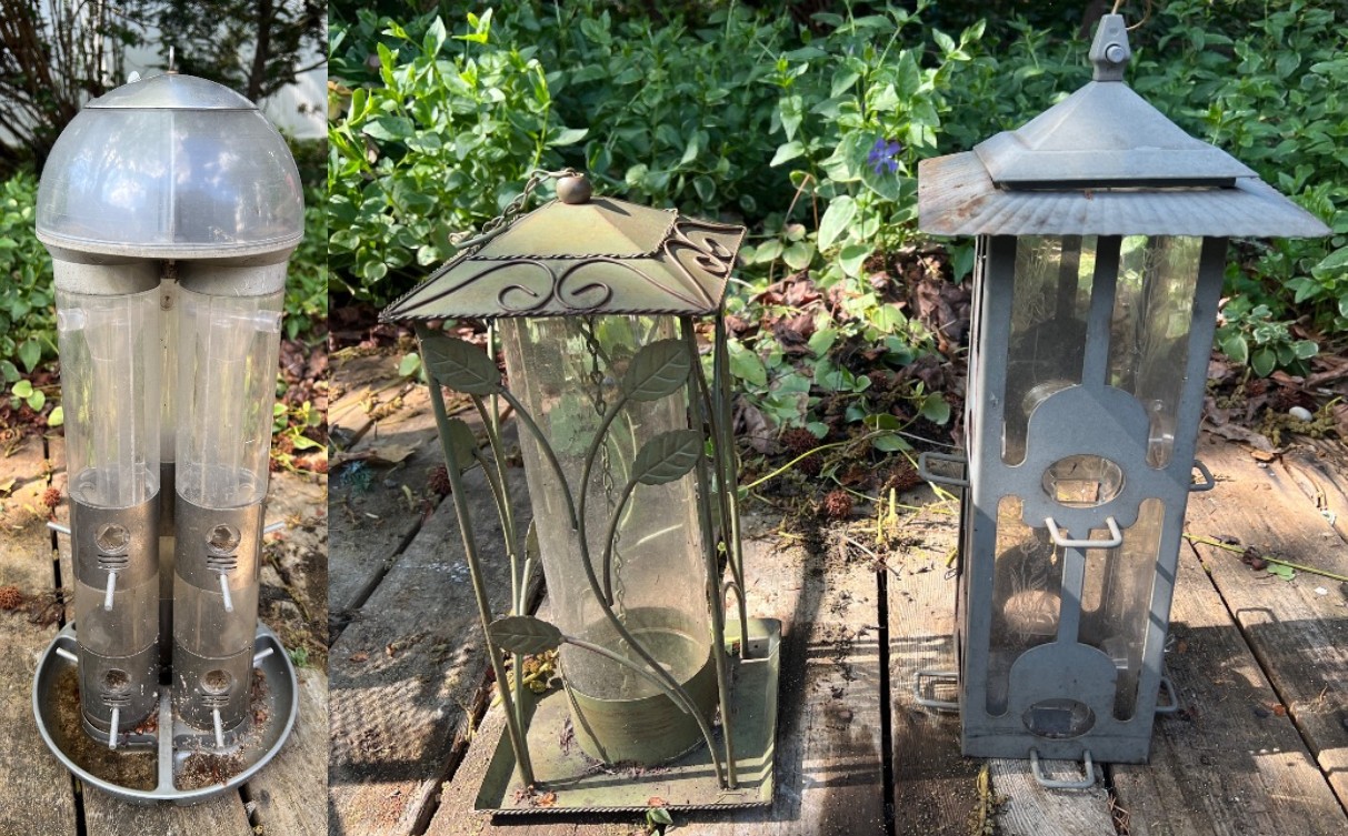 Vintage Bird Feeders - 3 PCS #133677 | Auctionninja.com