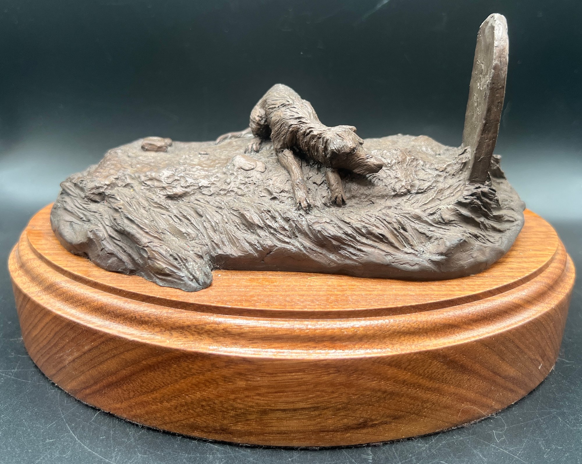 Lowell Davis Signed "mans Best Friend" Schaefer Cast Bronze 20/50 ...