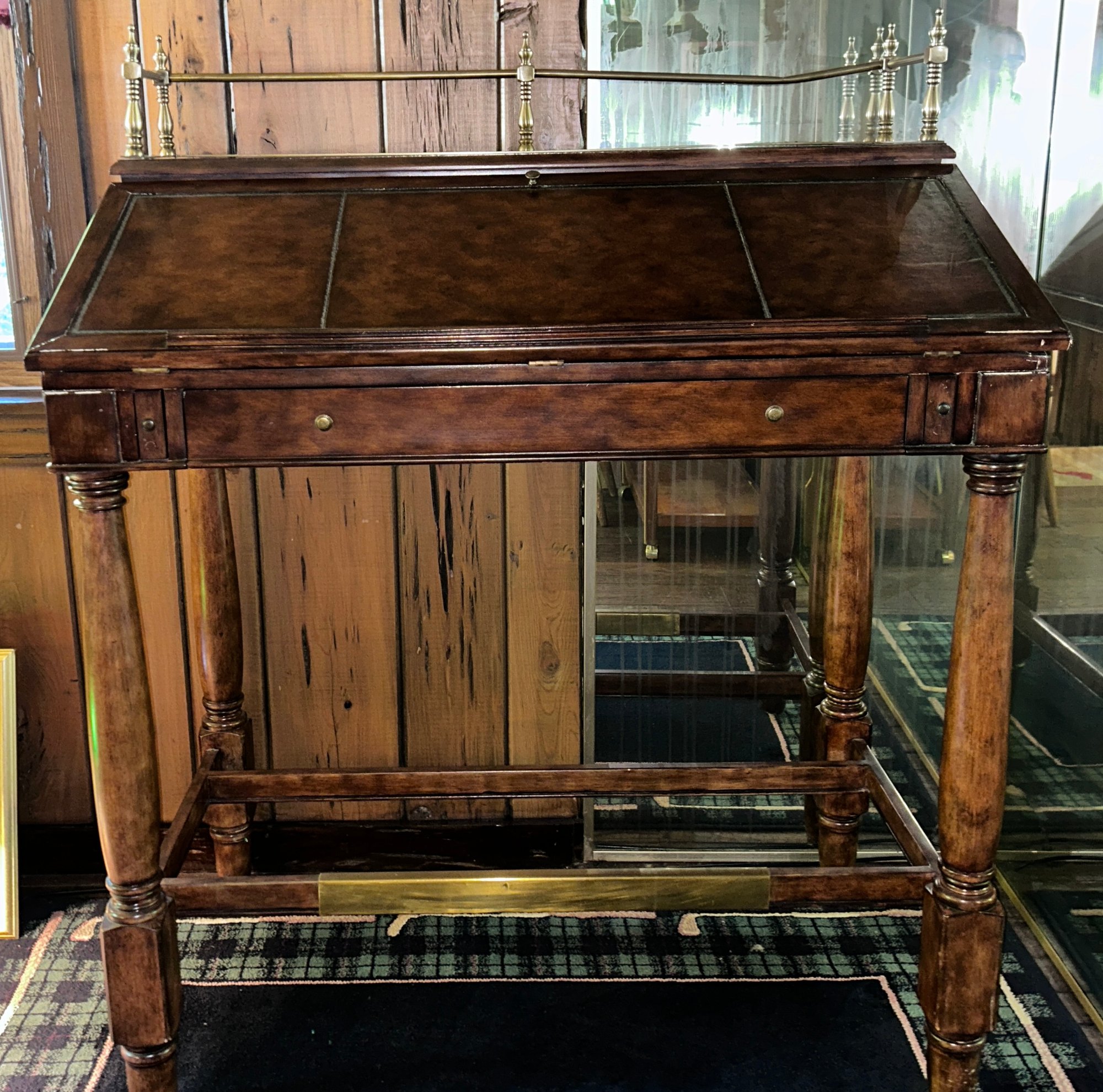 Thomasville Ernest Hemingway Collection 7 Drawer Wood Writing Desk ...