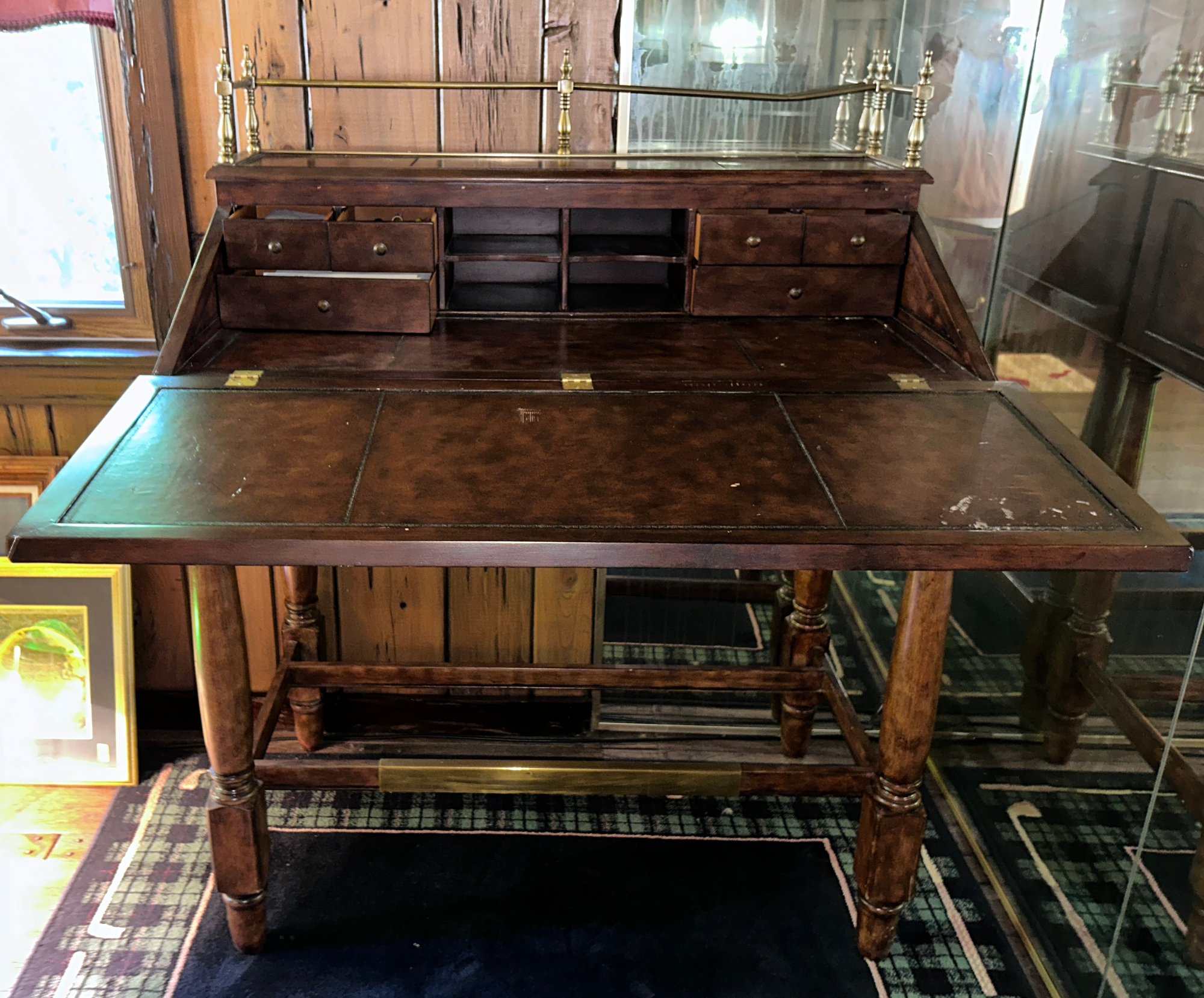Thomasville Ernest Hemingway Collection 7 Drawer Wood Writing Desk ...
