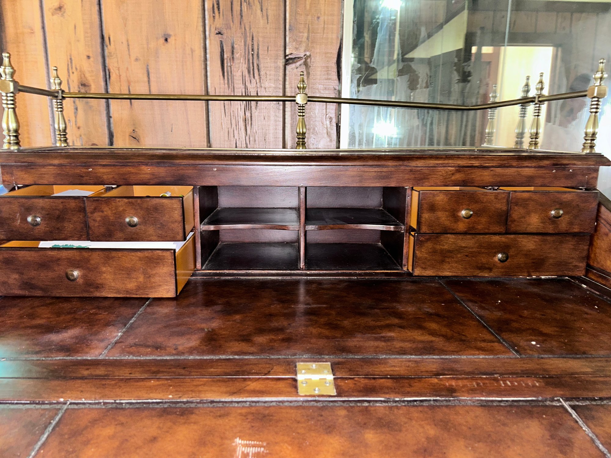 Thomasville Ernest Hemingway Collection 7 Drawer Wood Writing Desk ...