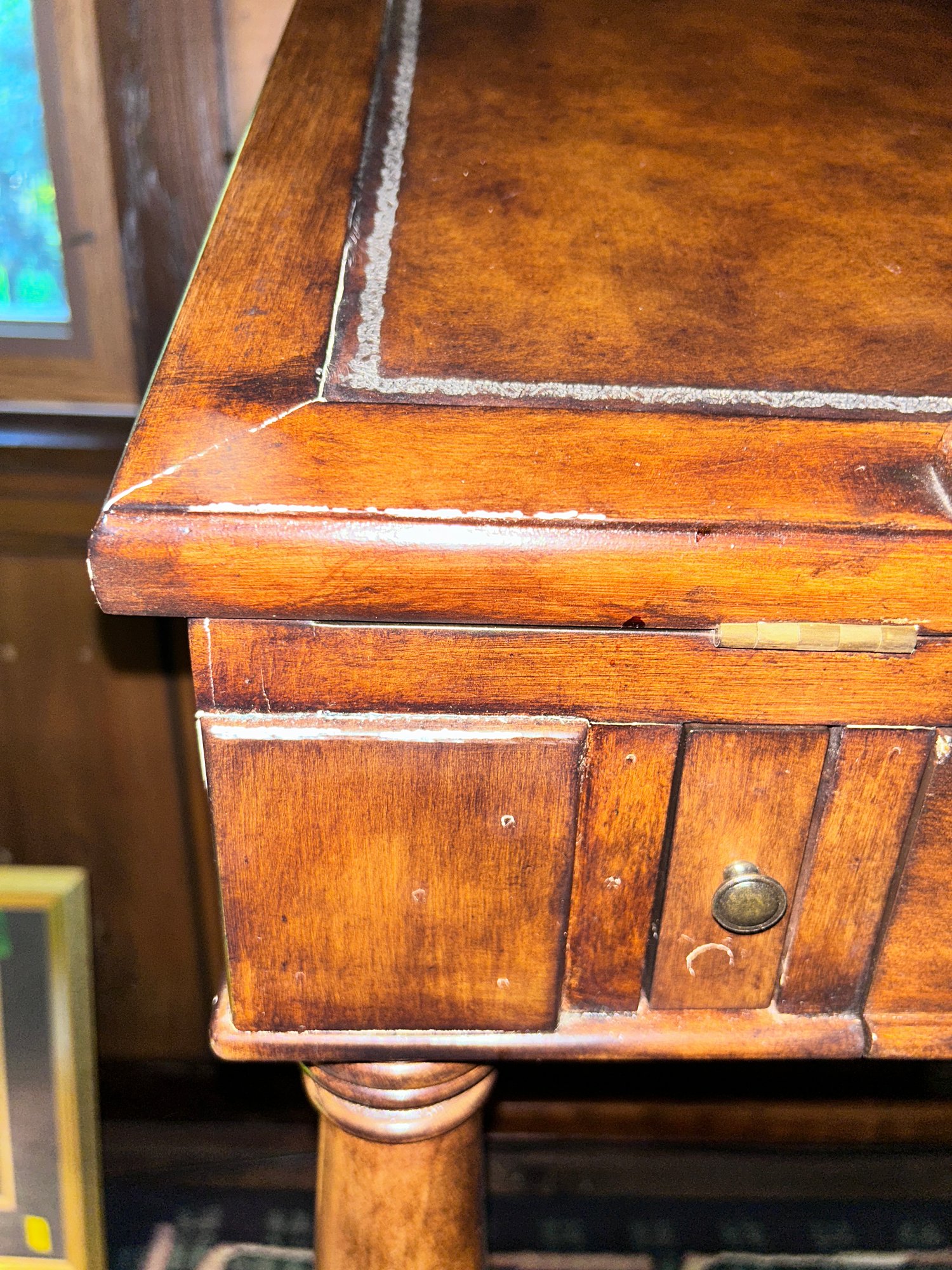 Thomasville Ernest Hemingway Collection 7 Drawer Wood Writing Desk ...