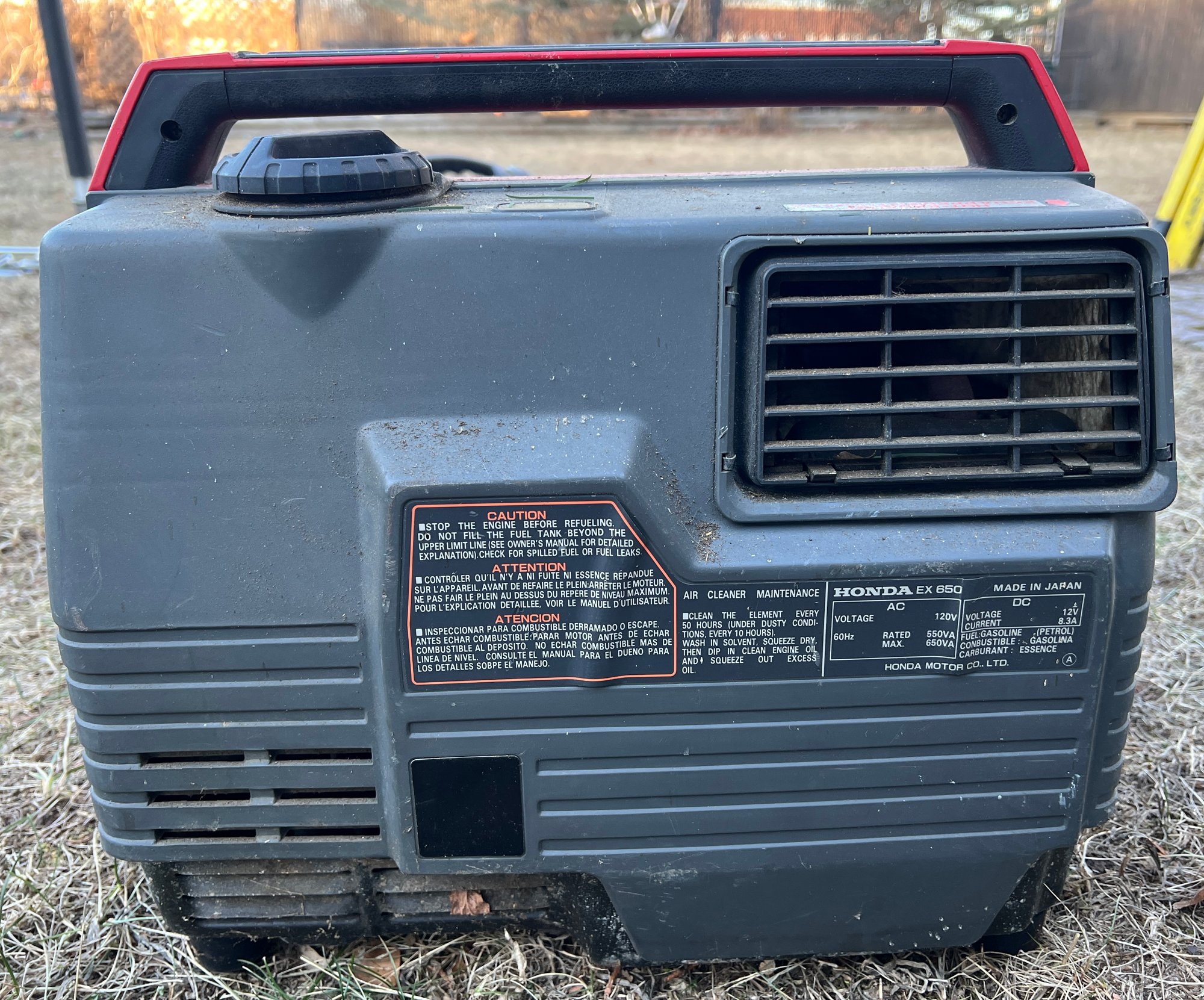 Honda EX650 Generator #124103 | Auctionninja.com