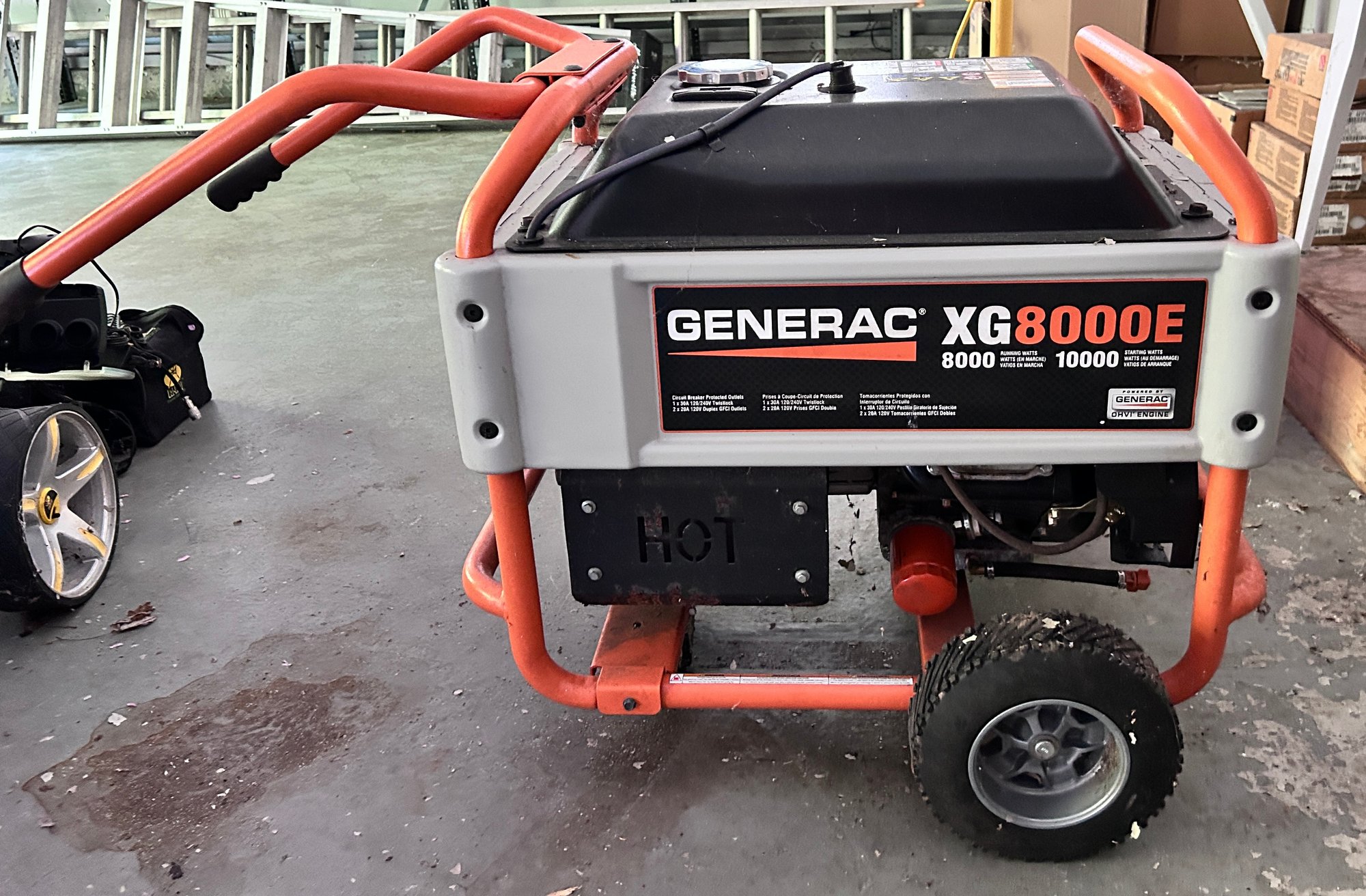 Generac 8000 Watt Electric Start Portable Generator XG8000E #131983 ...