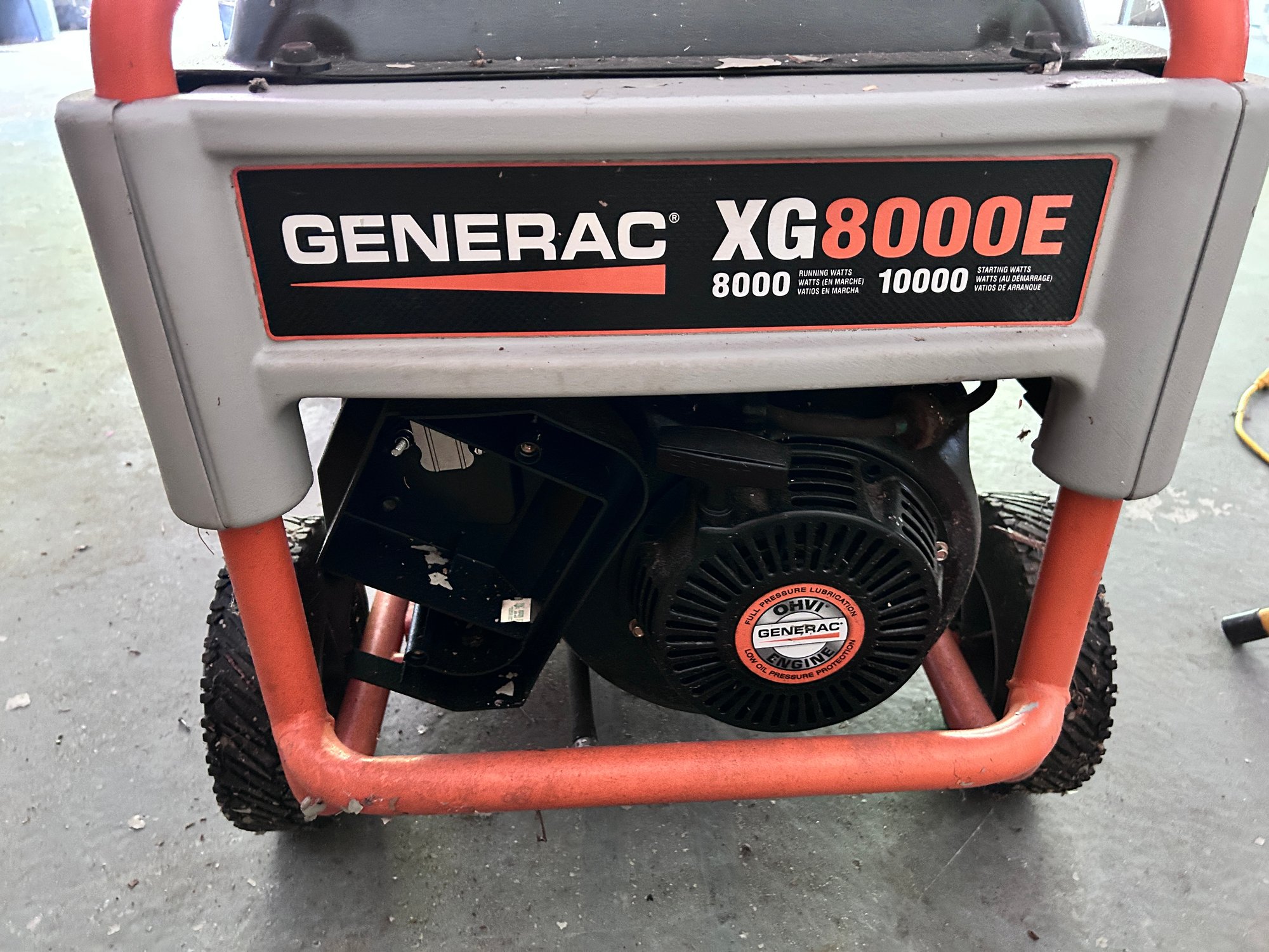 Generac 8000 Watt Electric Start Portable Generator XG8000E #131983 ...