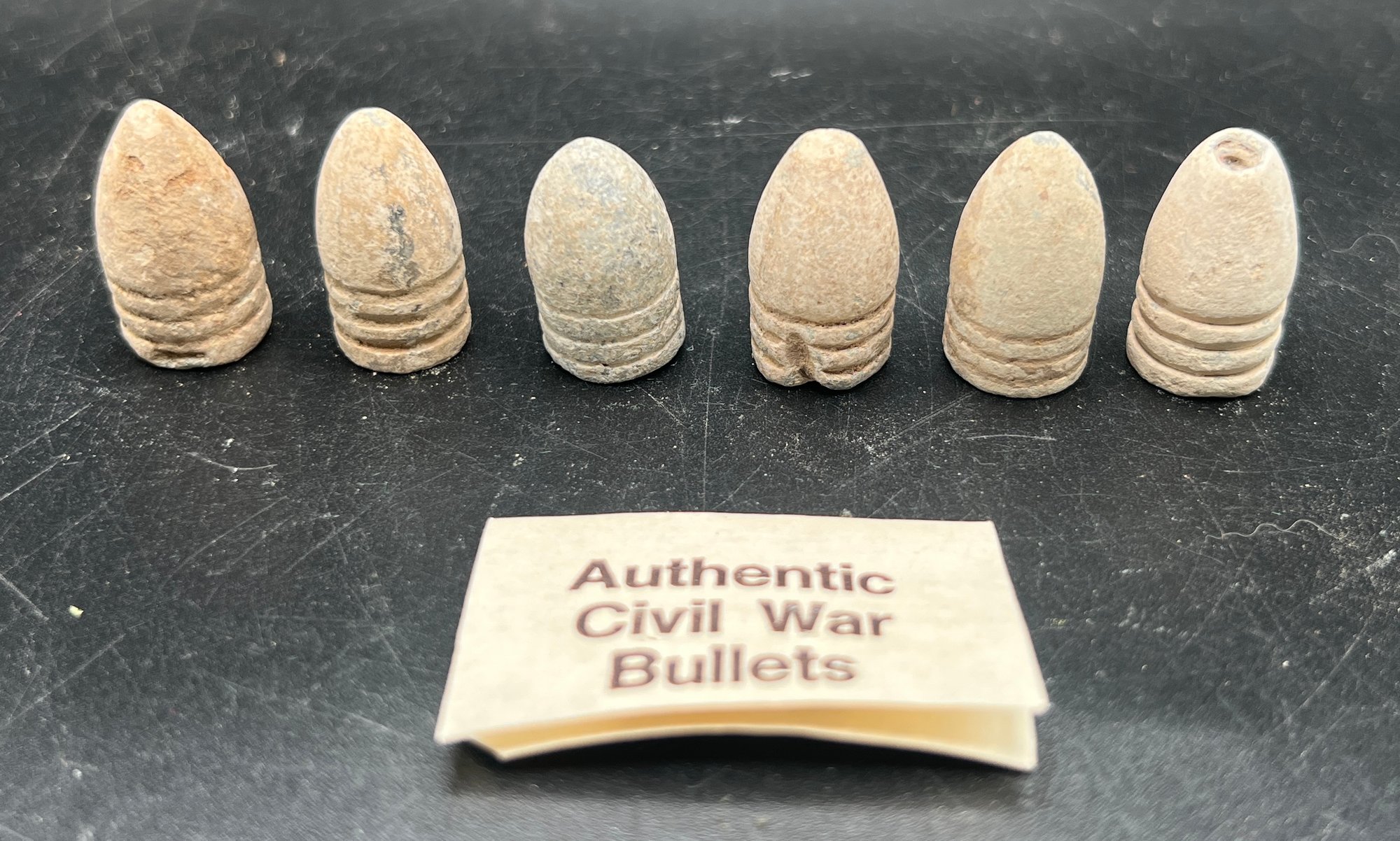 Authentic Civil War Bullets- 6 Pieces #122027 | Auctionninja.com