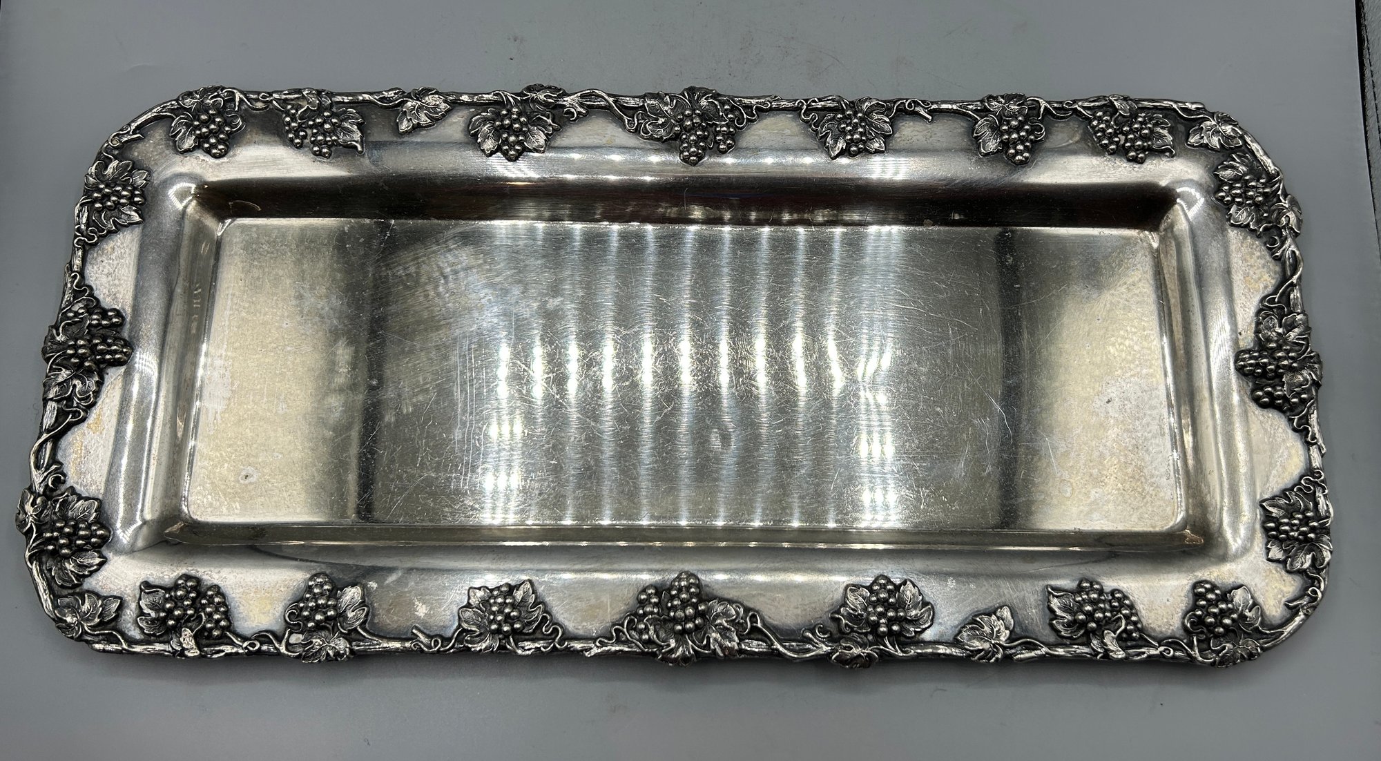 Vintage EPNS Silver Plate Serving Tray #88699 | Auctionninja.com