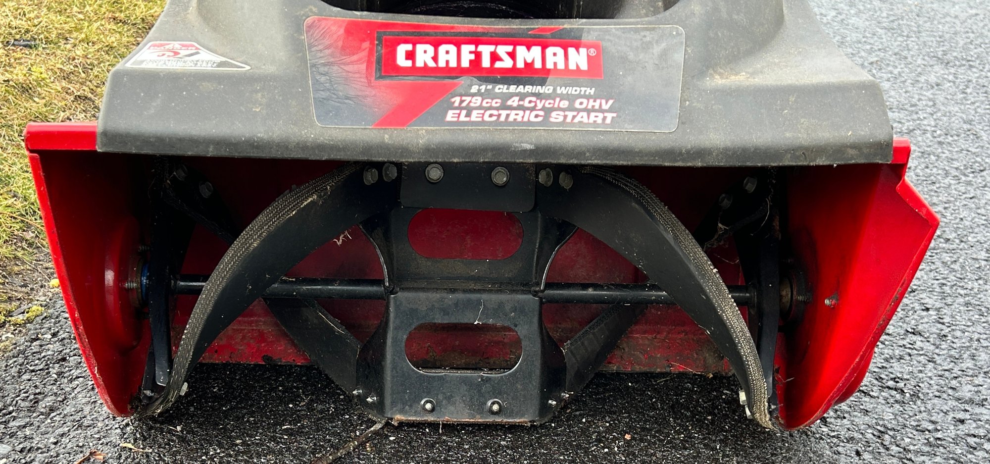 Craftsman Electric Start 21", 179cc, 4 Cycle OHV Engine Single-stage ...