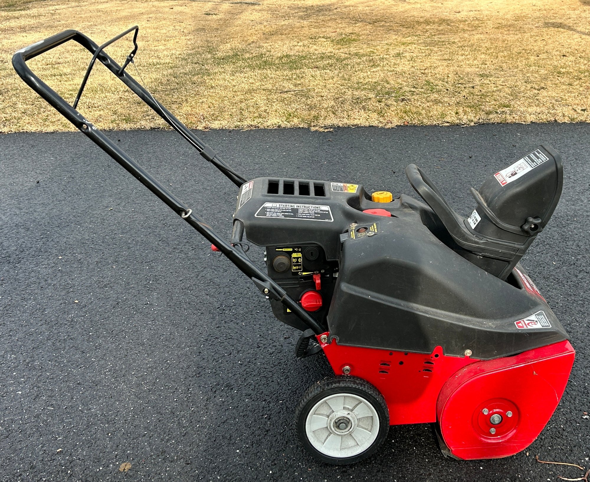 Craftsman Electric Start 21", 179cc, 4 Cycle OHV Engine Single-stage ...